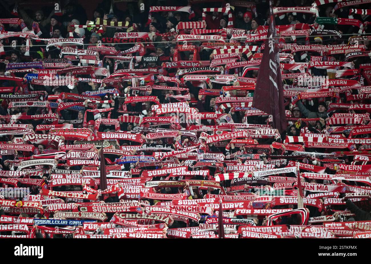 Bayern Munich fans during the UEFA Champions League match at the ...