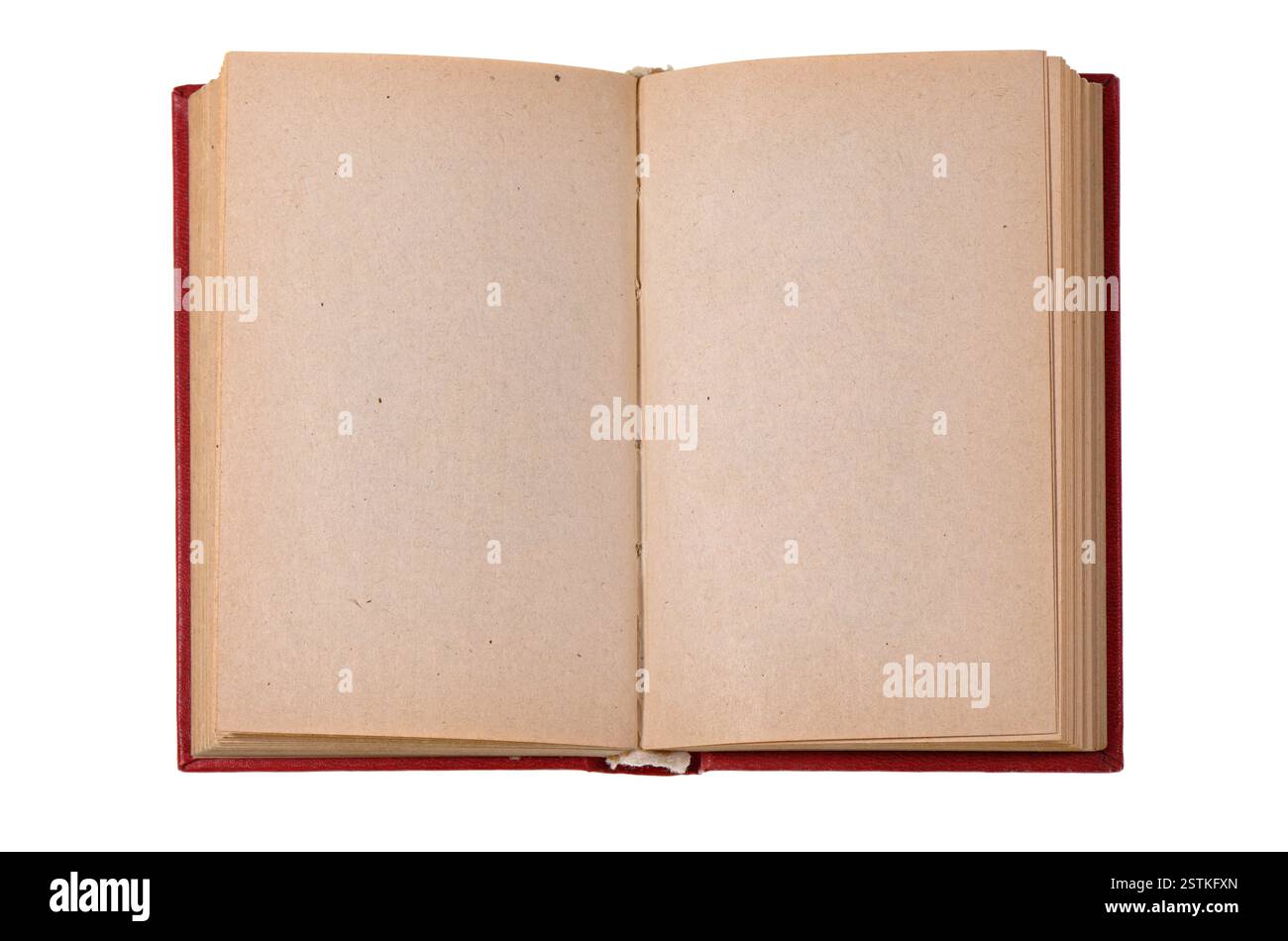 Old book open pages isolated on white background Stock Photo - Alamy