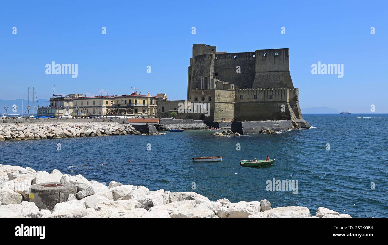 Castle Ovo Naples Stock Photo - Alamy