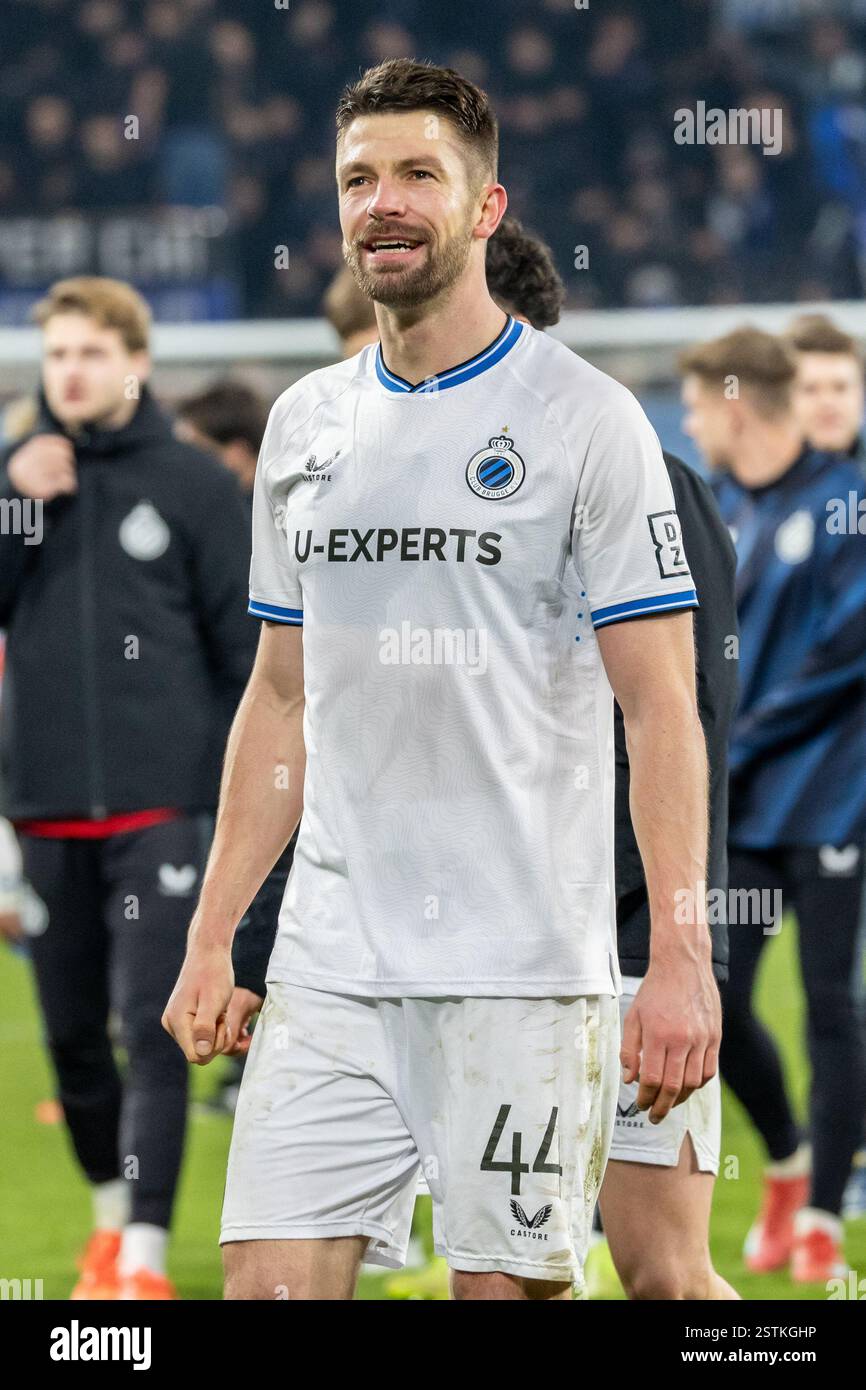 Brandon Mechele Club Brugge KV players celebrates victory after match ...