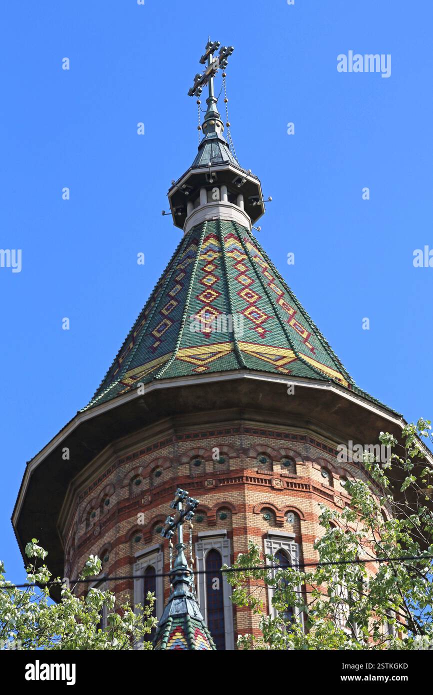 Cathedral Tower Timisoara Stock Photo - Alamy