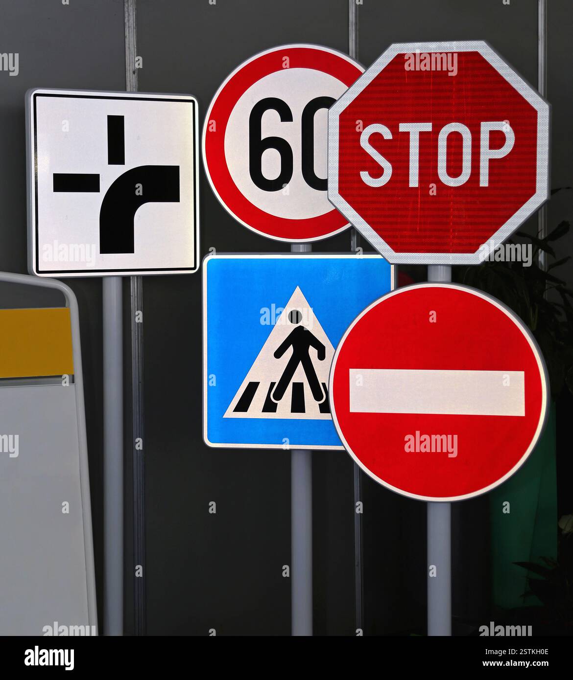 Traffic Sign Mix Stock Photo - Alamy