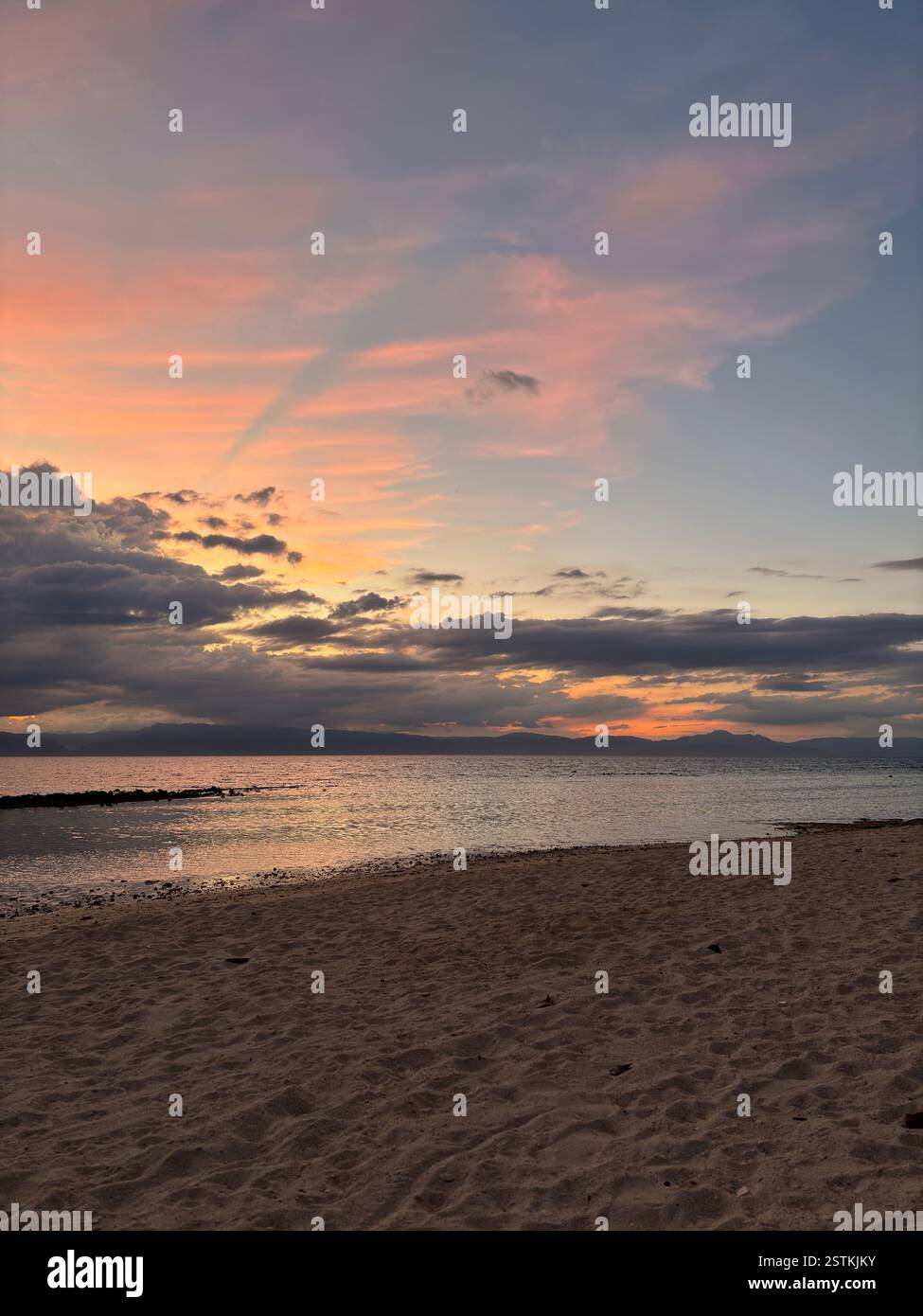 Spectacular Sunset Over the Philippine Sea with Vibrant Sky Reflections ...