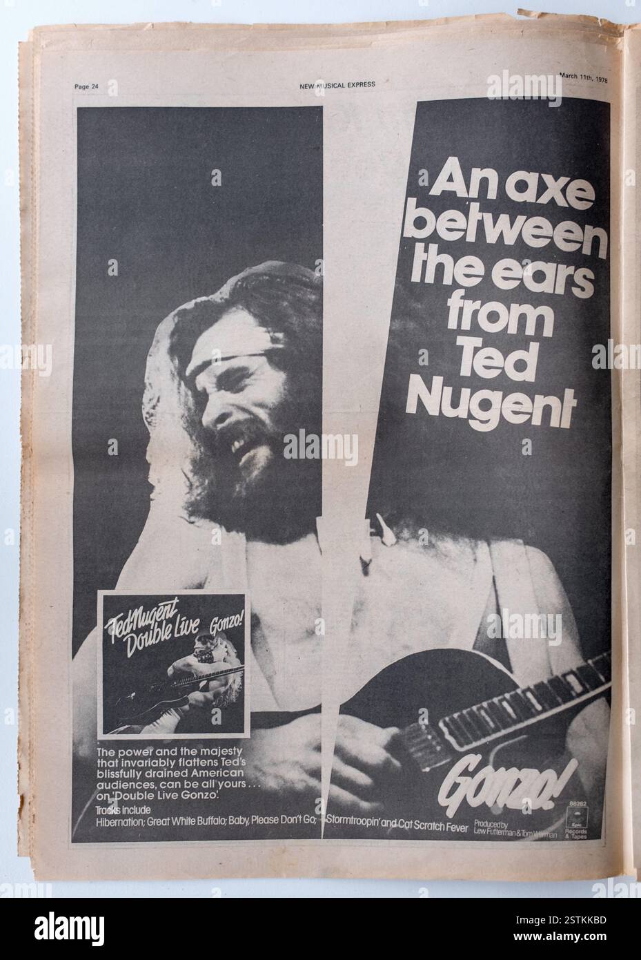 Full Page Advert in a Vintage 1970s Issue of the New Musical Express ...
