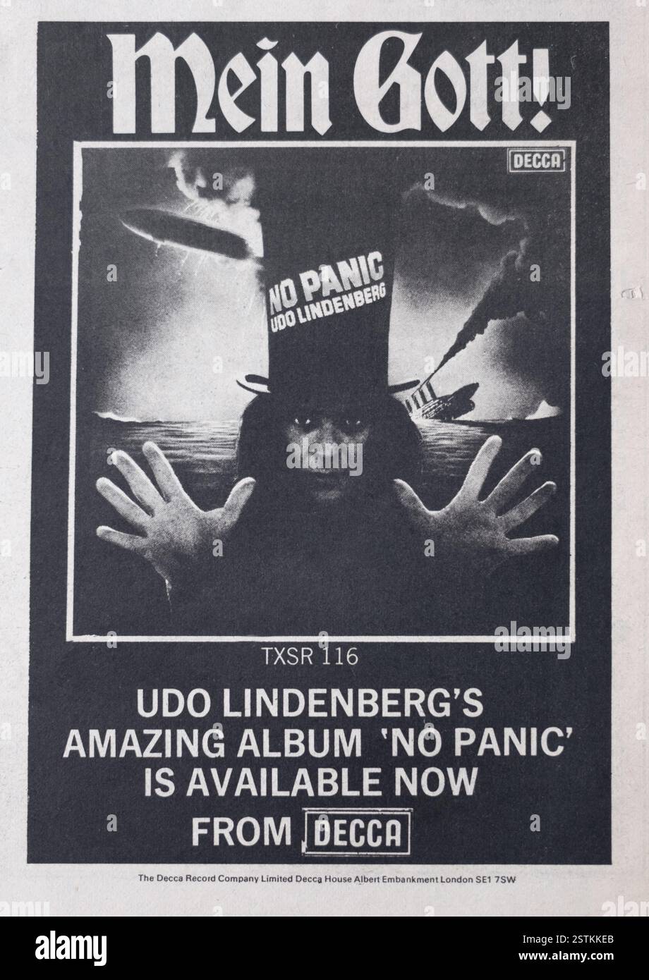 Advert in a Vintage 1970s Issue of the SOUNDS Music Paper for Udo ...