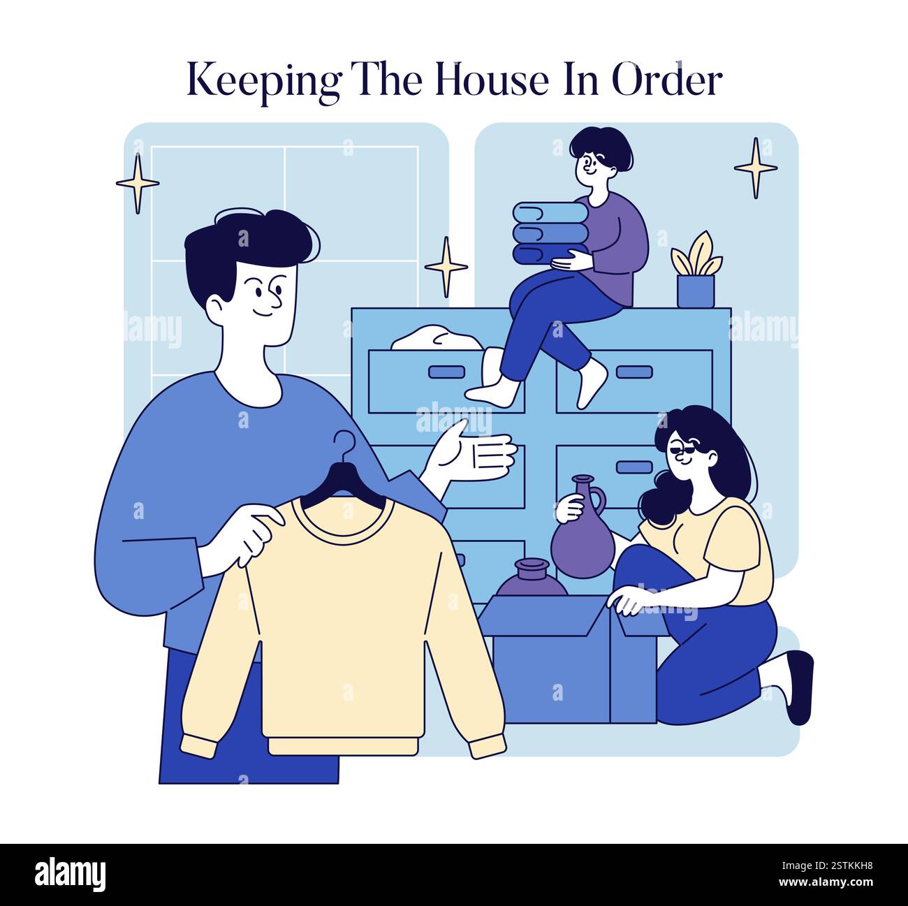 Lifestyle organization and home management are illustrated through a ...