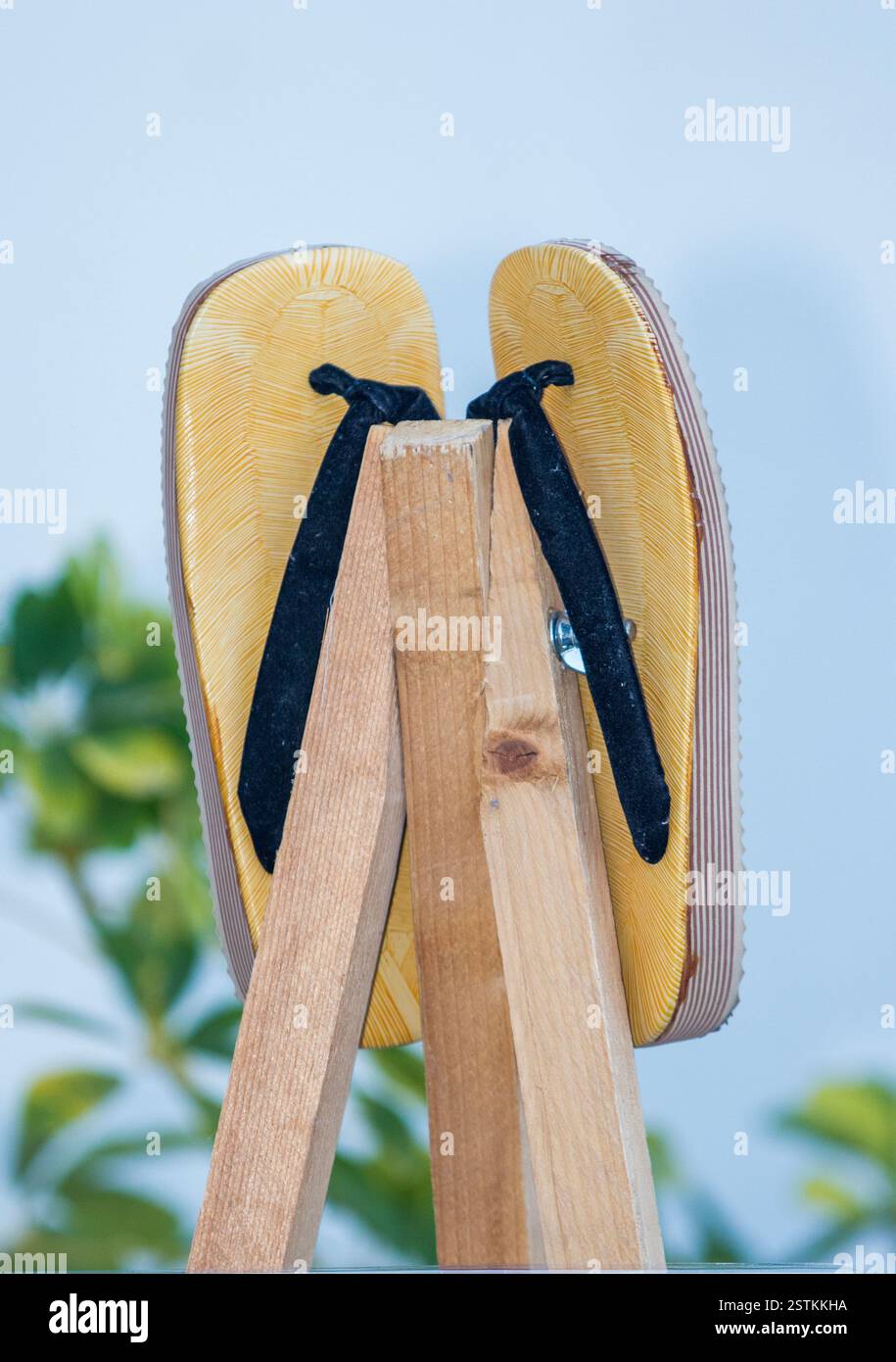 Close-up of Japanese-style sandals Stock Photo - Alamy
