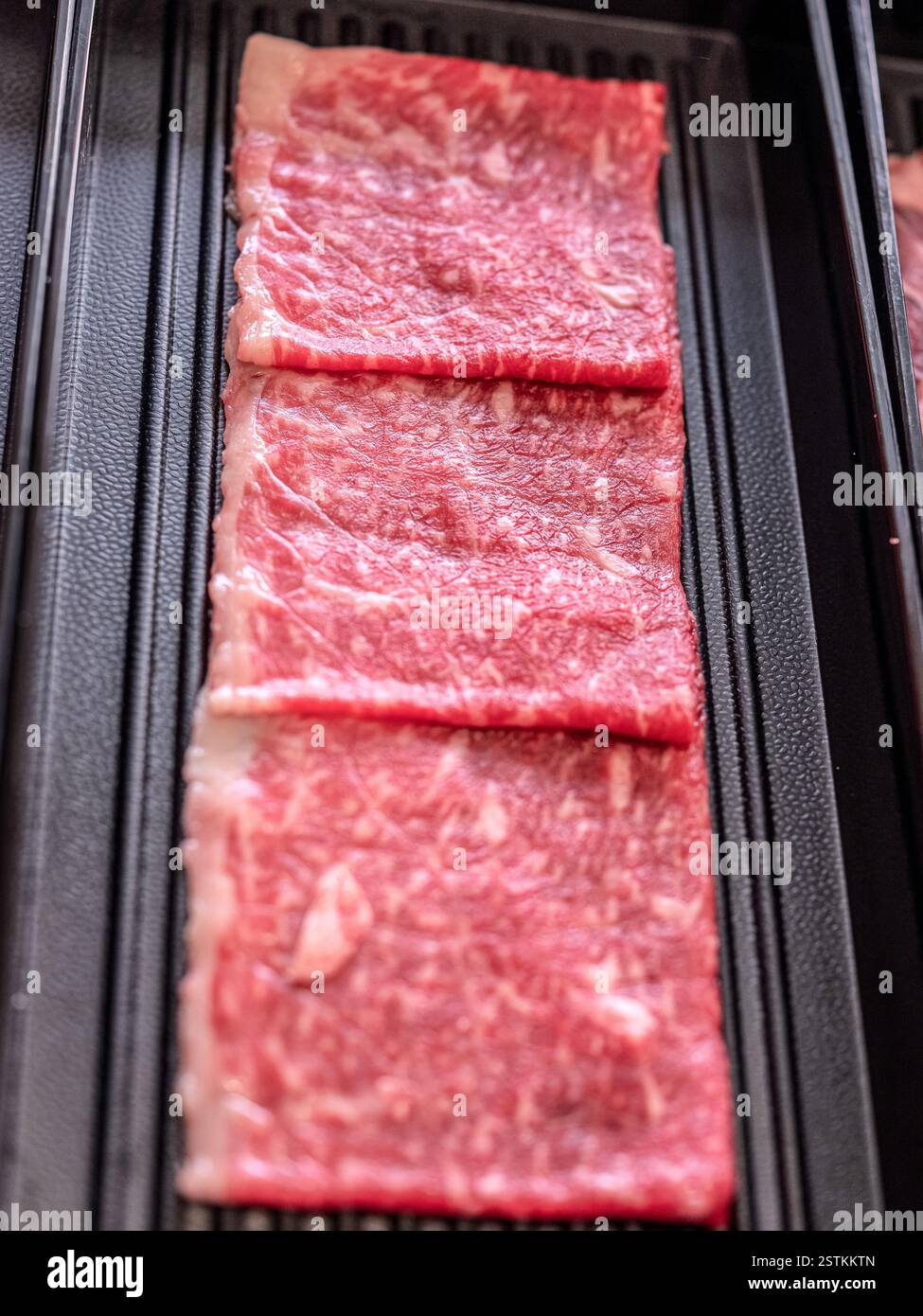 Premium Wagyu Beef Slices with Perfect Marbling Stock Photo - Alamy