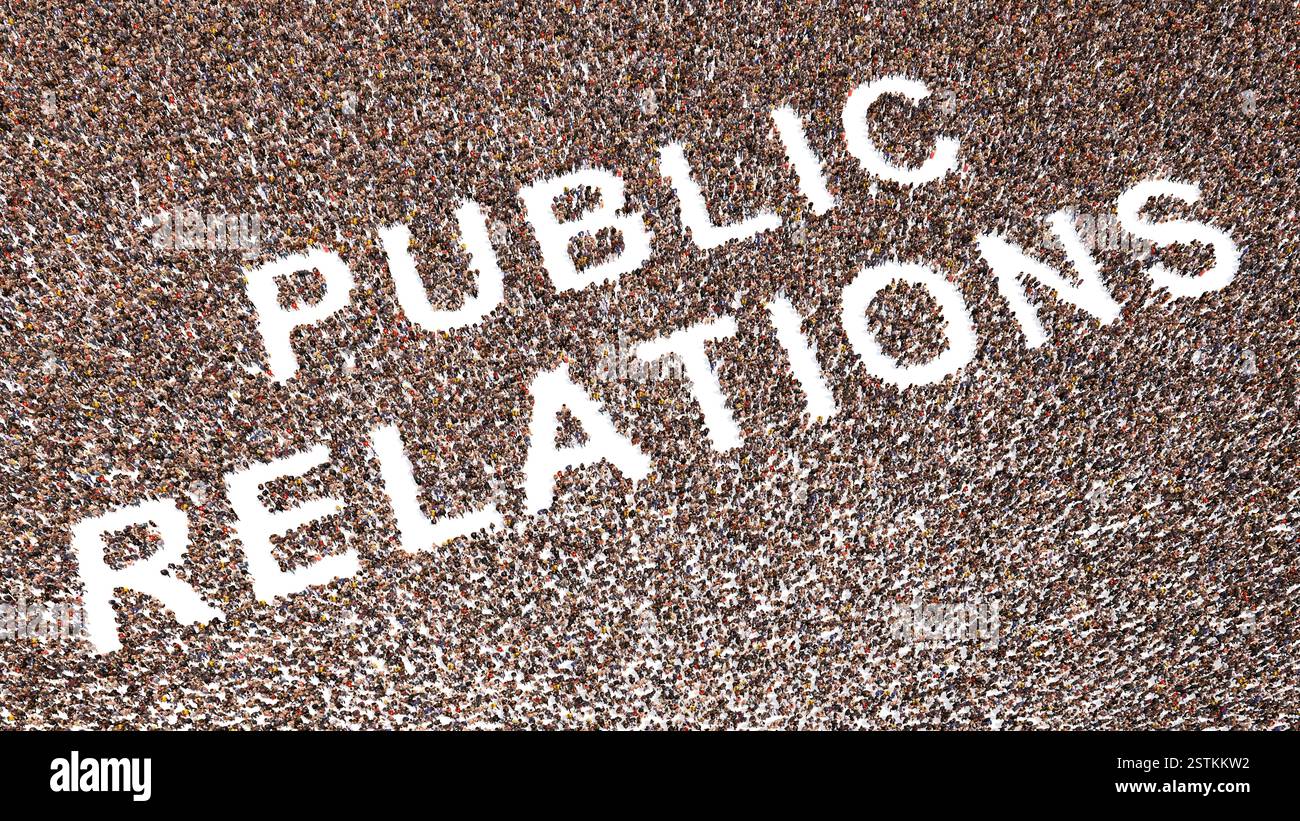 Concept or conceptual large community of people forming the PUBLIC ...