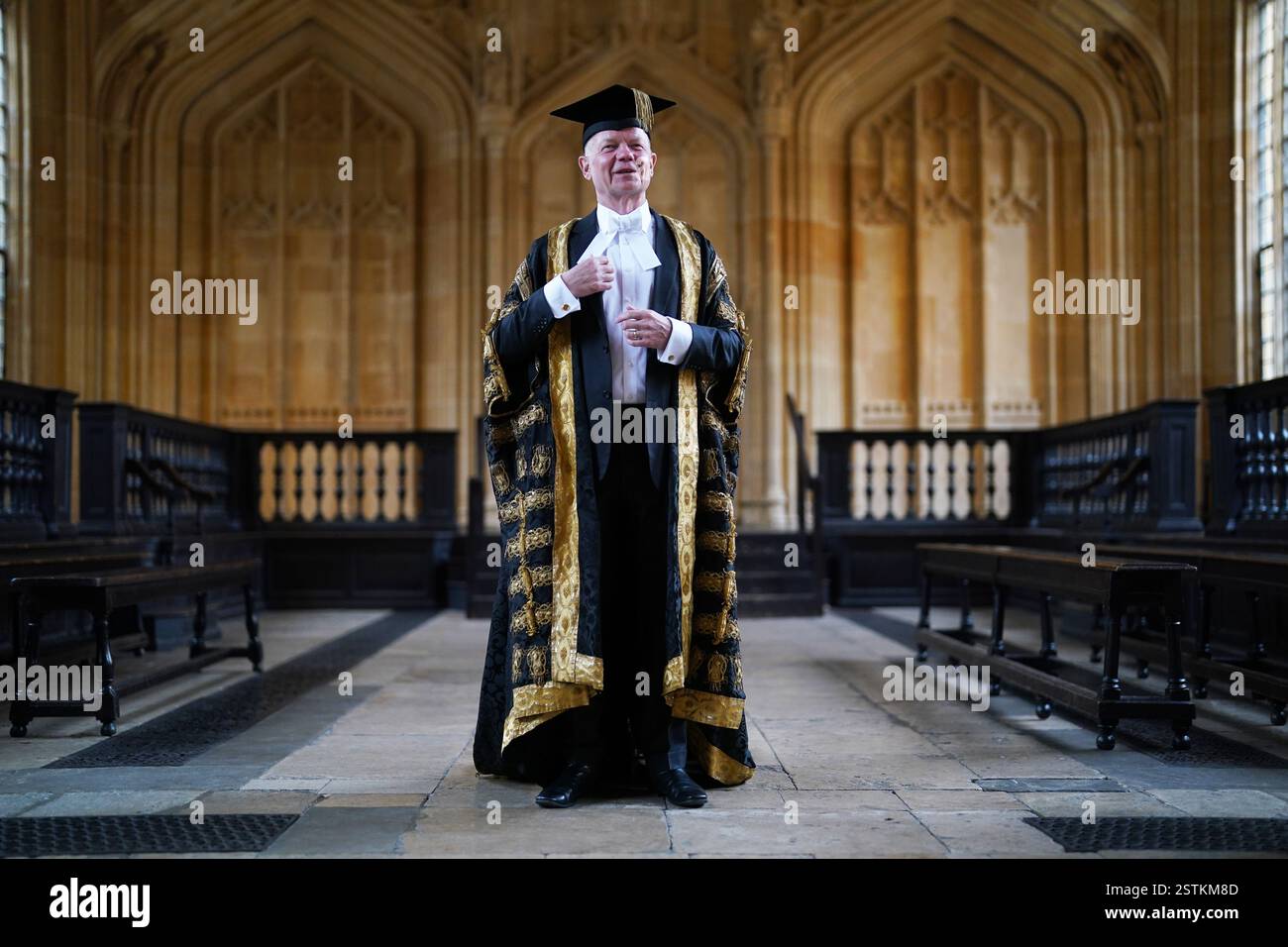 Lord William Hague during his inauguration as the Chancellor of Oxford ...