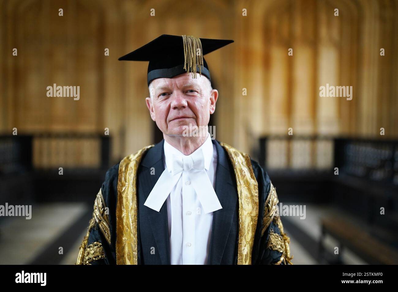 Lord William Hague during his inauguration as the Chancellor of Oxford ...