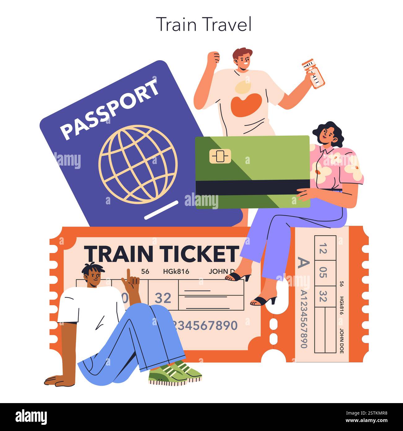 Railway travel sights Stock Vector Images - Alamy