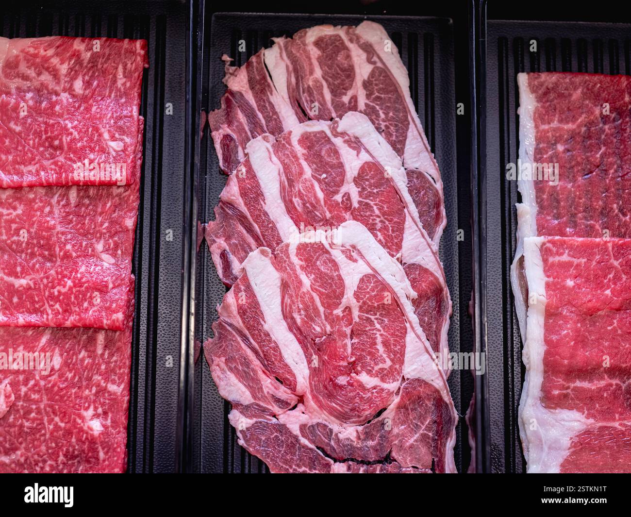Premium Wagyu Beef Slices with Perfect Marbling Stock Photo - Alamy