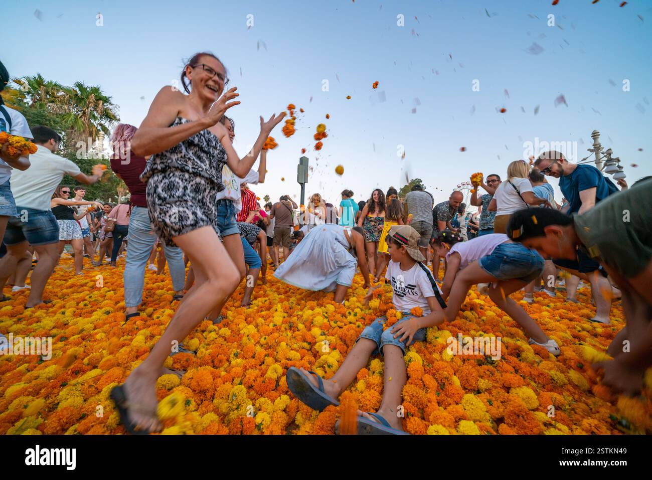 Spanish flower festival in summer hi-res stock photography and images ...
