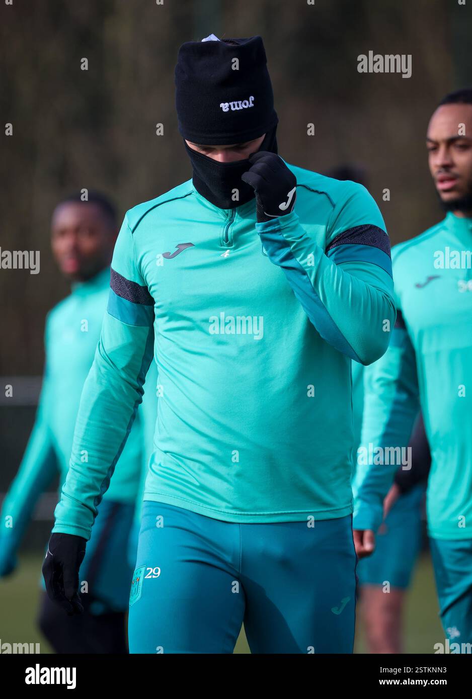 Brussels, Belgium. 19th Feb, 2025. Anderlecht's Jan-Carlo Simic pictured during a training ...