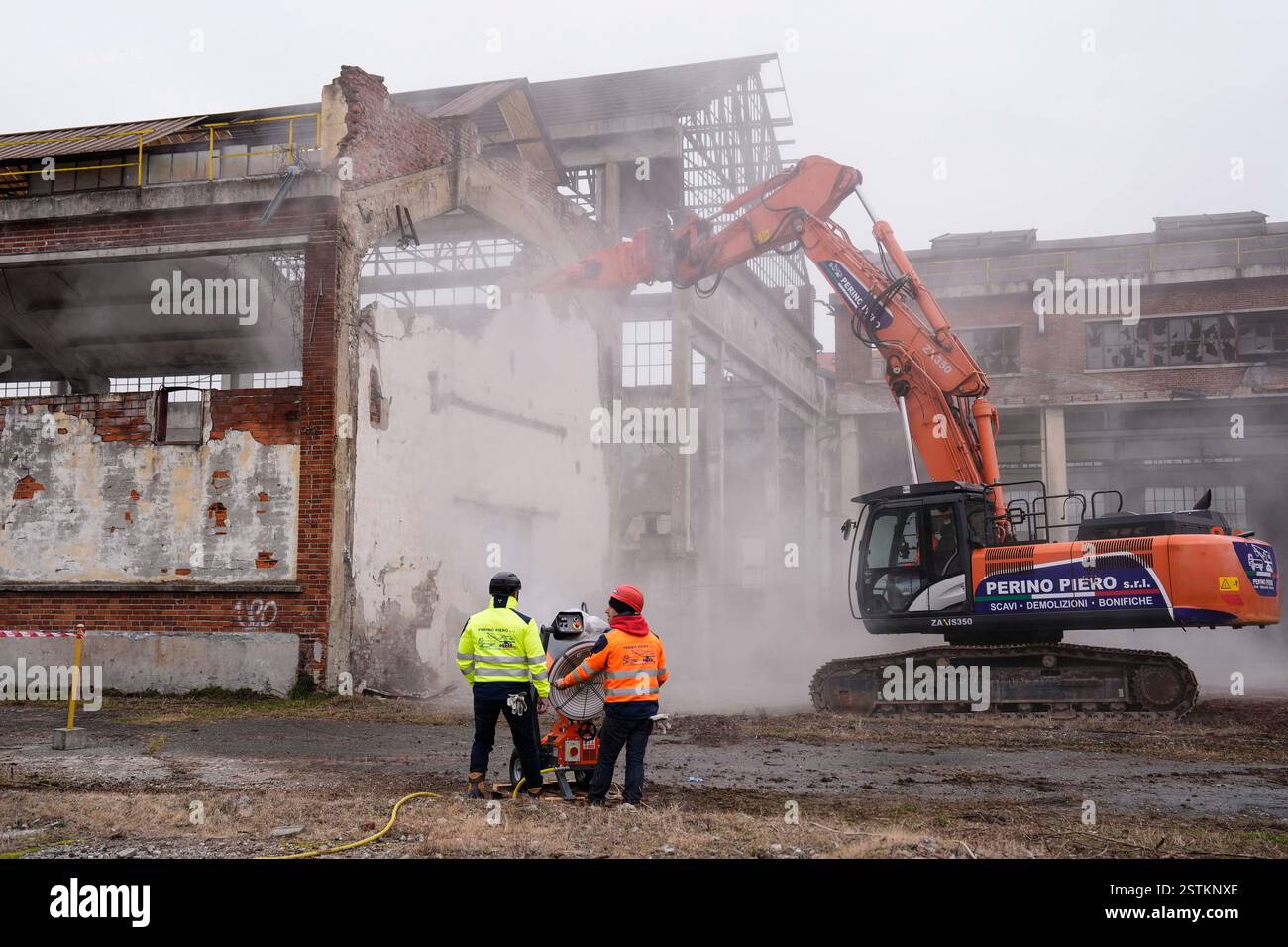 Torino, Italia. 19th Feb, 2025. Iniziati i lavori per l'ntervento di ...