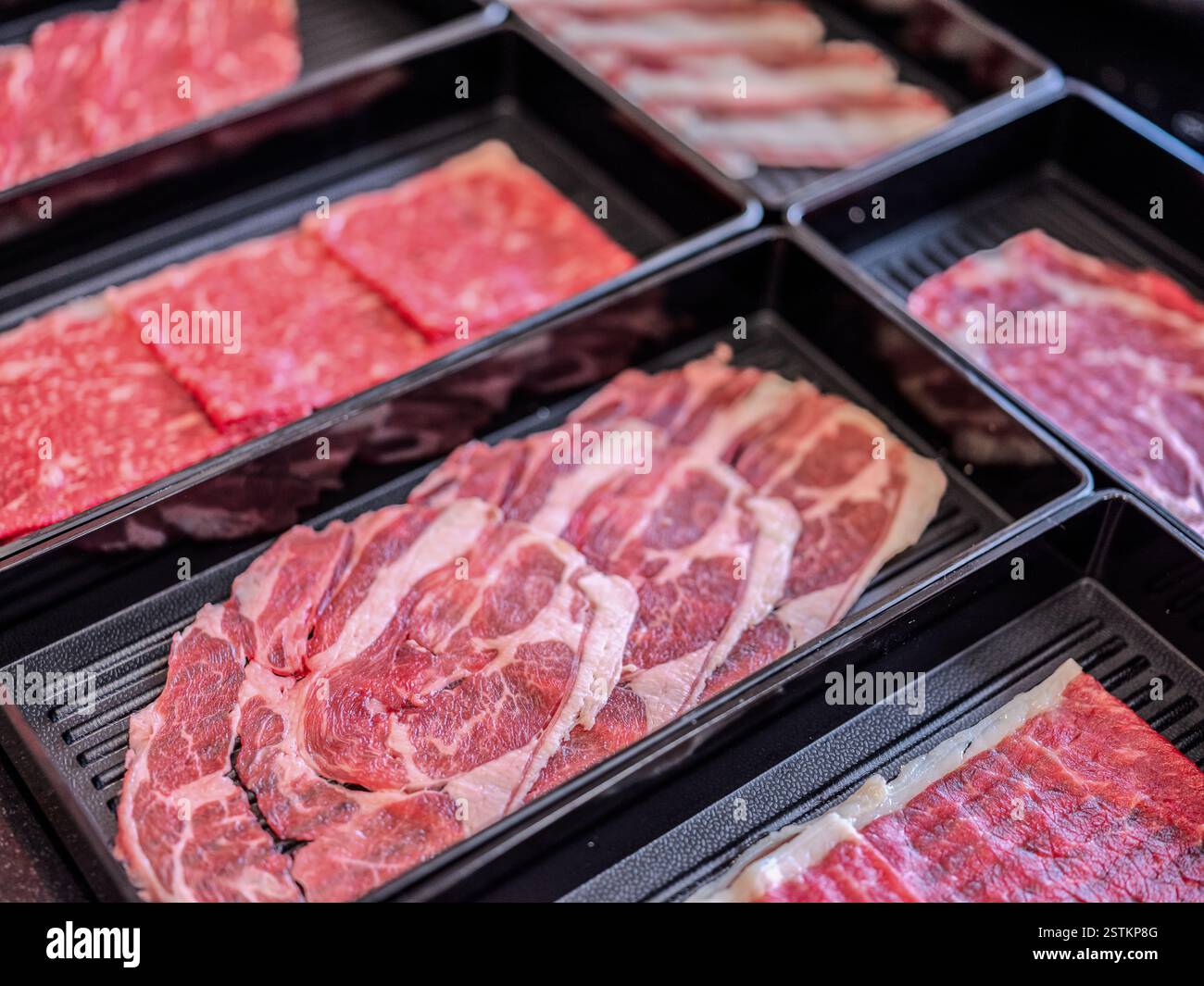 Premium Wagyu Beef Slices with Perfect Marbling Stock Photo - Alamy