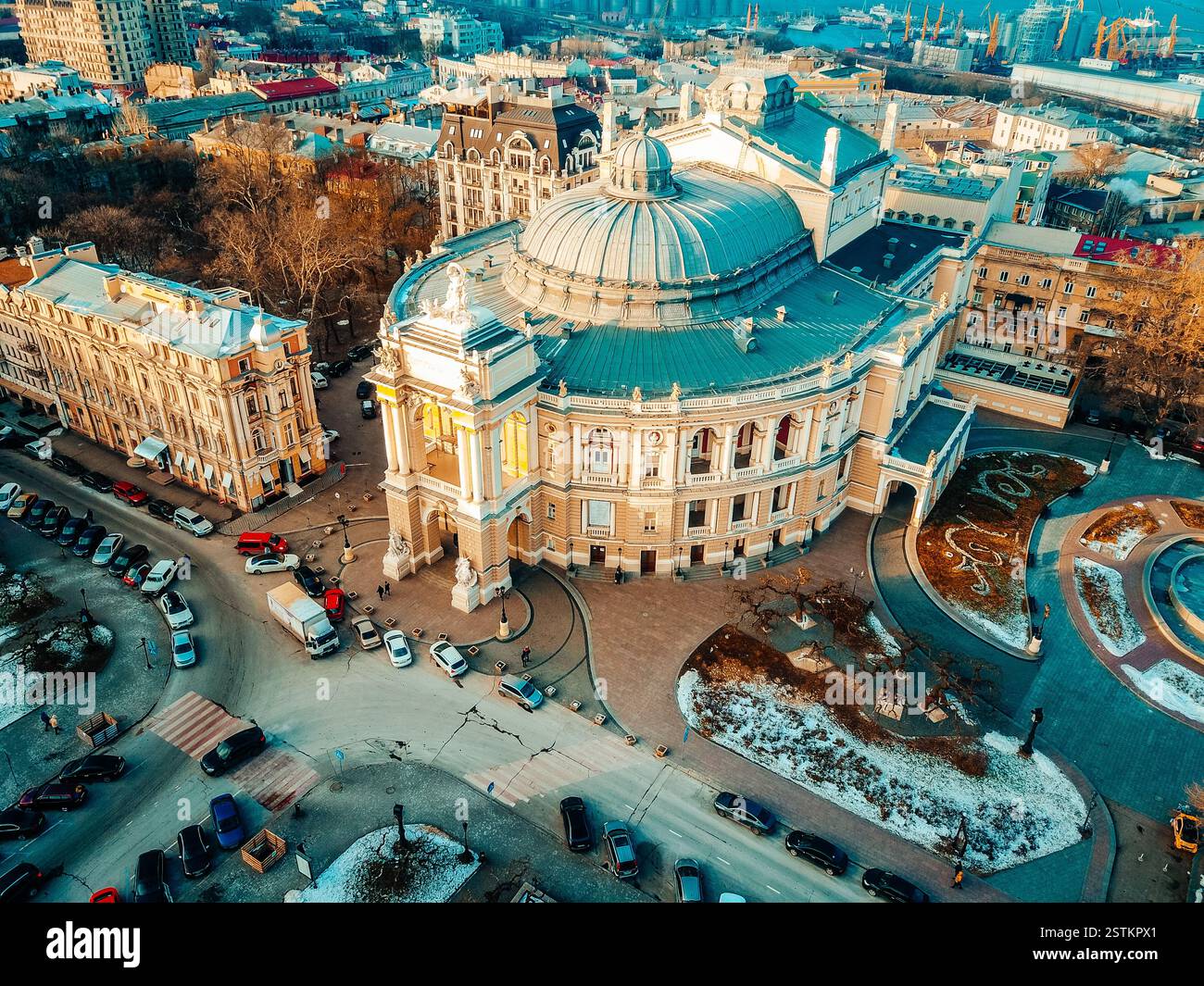 City view birds eye hi-res stock photography and images - Alamy