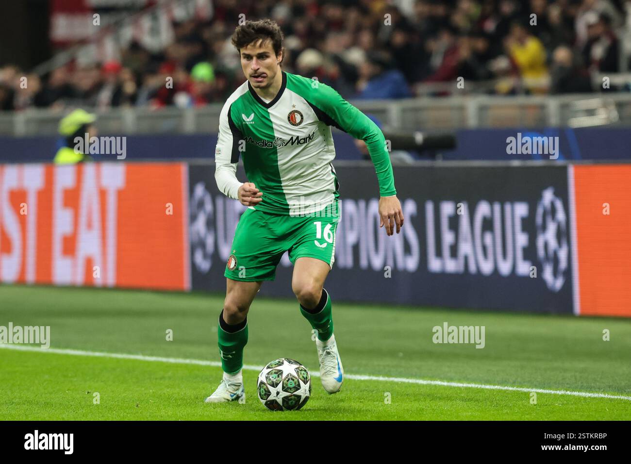 Milan, Italy. 18th Feb, 2025. Hugo Bueno Feyenoord during match Ac ...