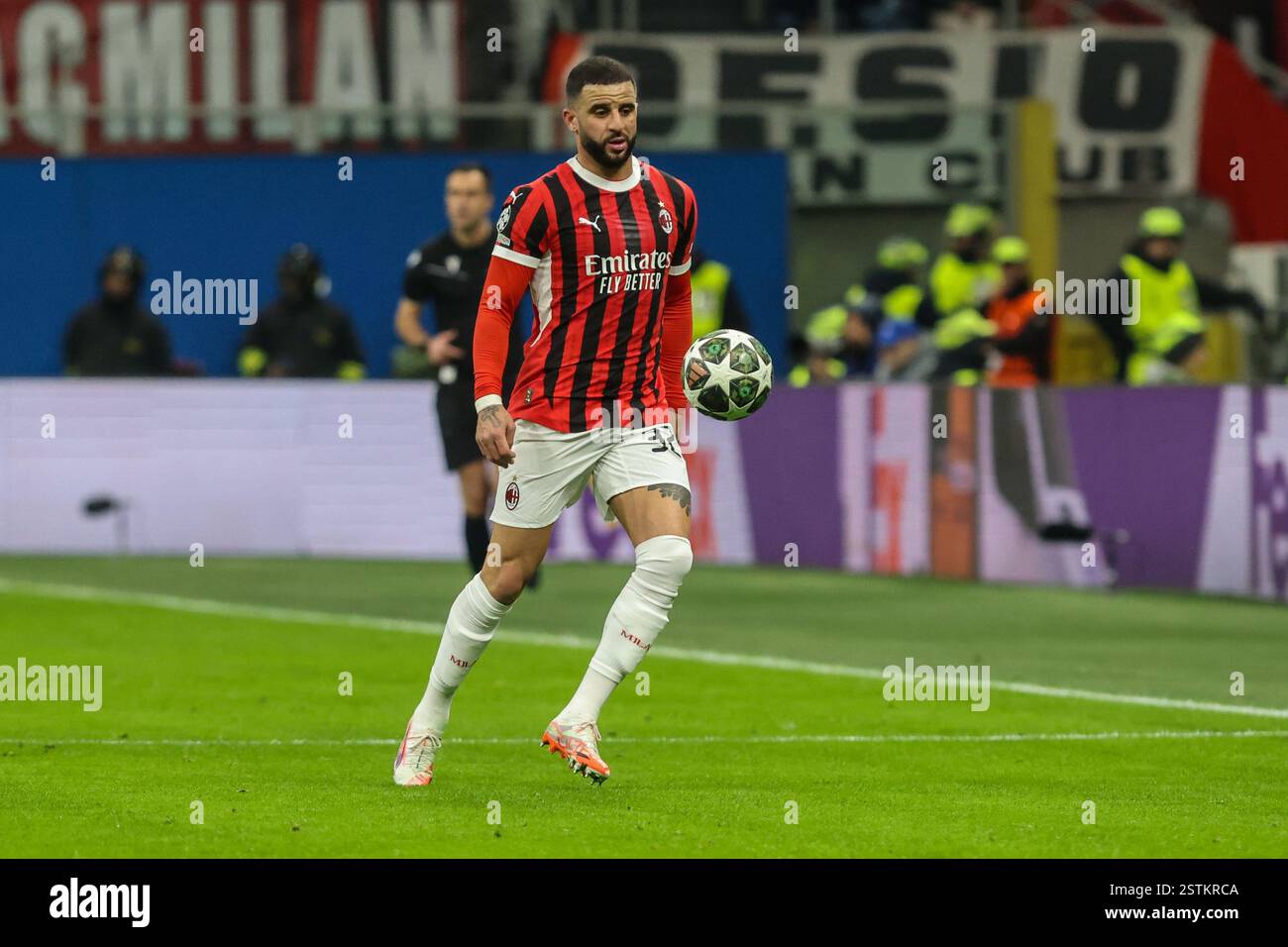 Milan, Italy. 18th Feb, 2025. AC Milan's Kyle Walker during match Ac ...