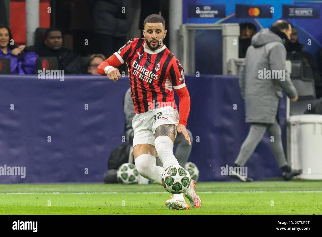 Milan, Italy. 18th Feb, 2025. AC Milan's Kyle Walker during match Ac ...