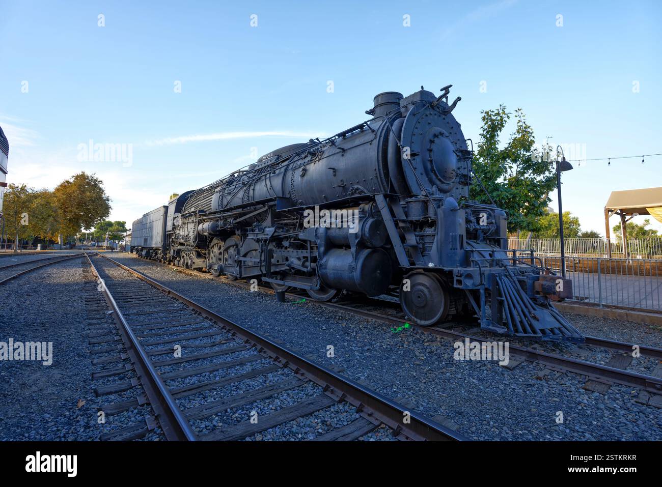 Southern Pacific AT&SF 5021 steam locomotive in California State ...