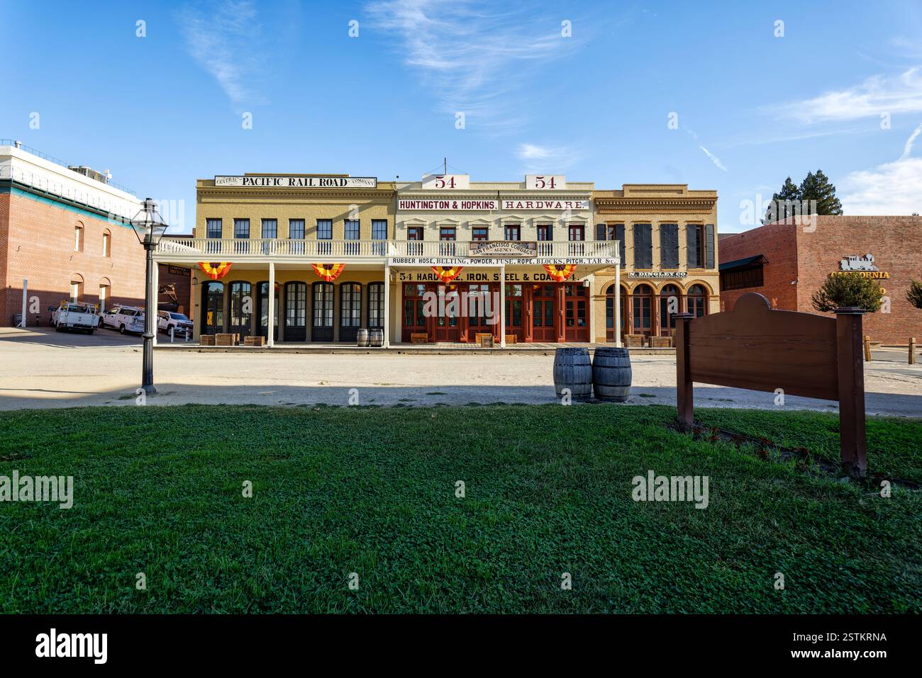 Big Four house from 1850s historic gold rush era in Old Sacramento ...
