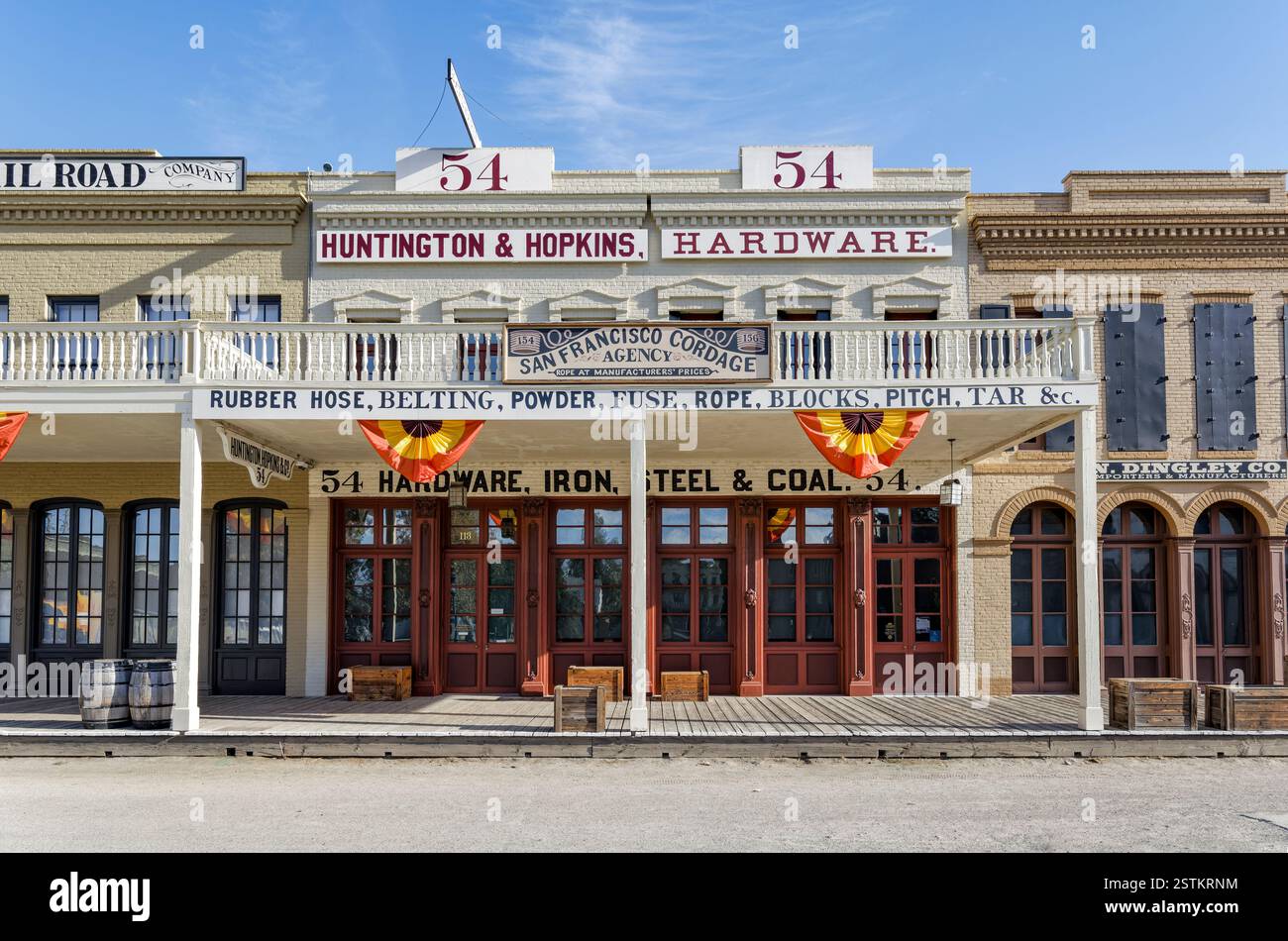 Big Four house from 1850s historic gold rush era in Old Sacramento ...