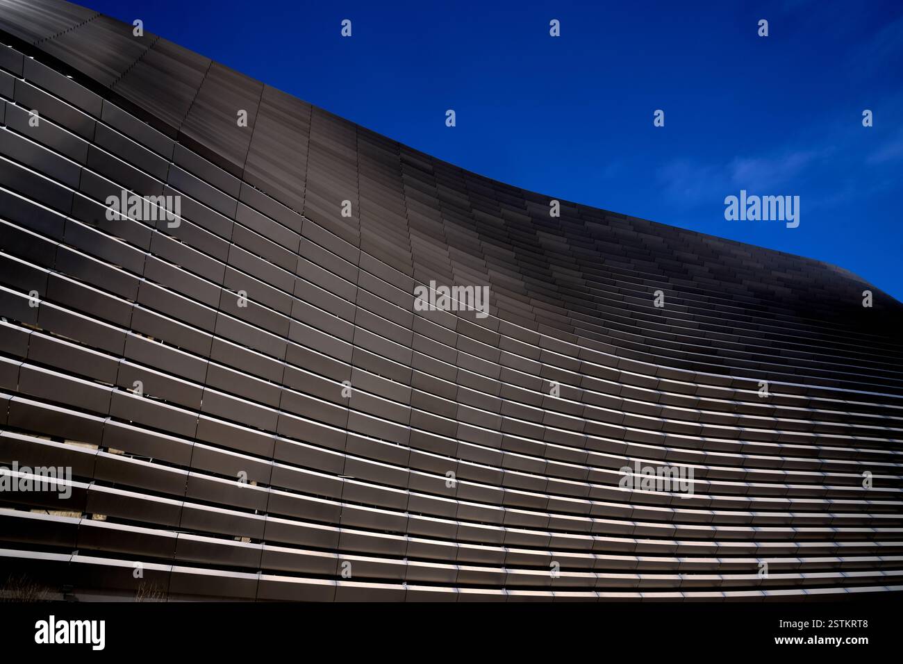 A view of the Santiago Bernabeu stadium ahead of the UEFA Champions ...