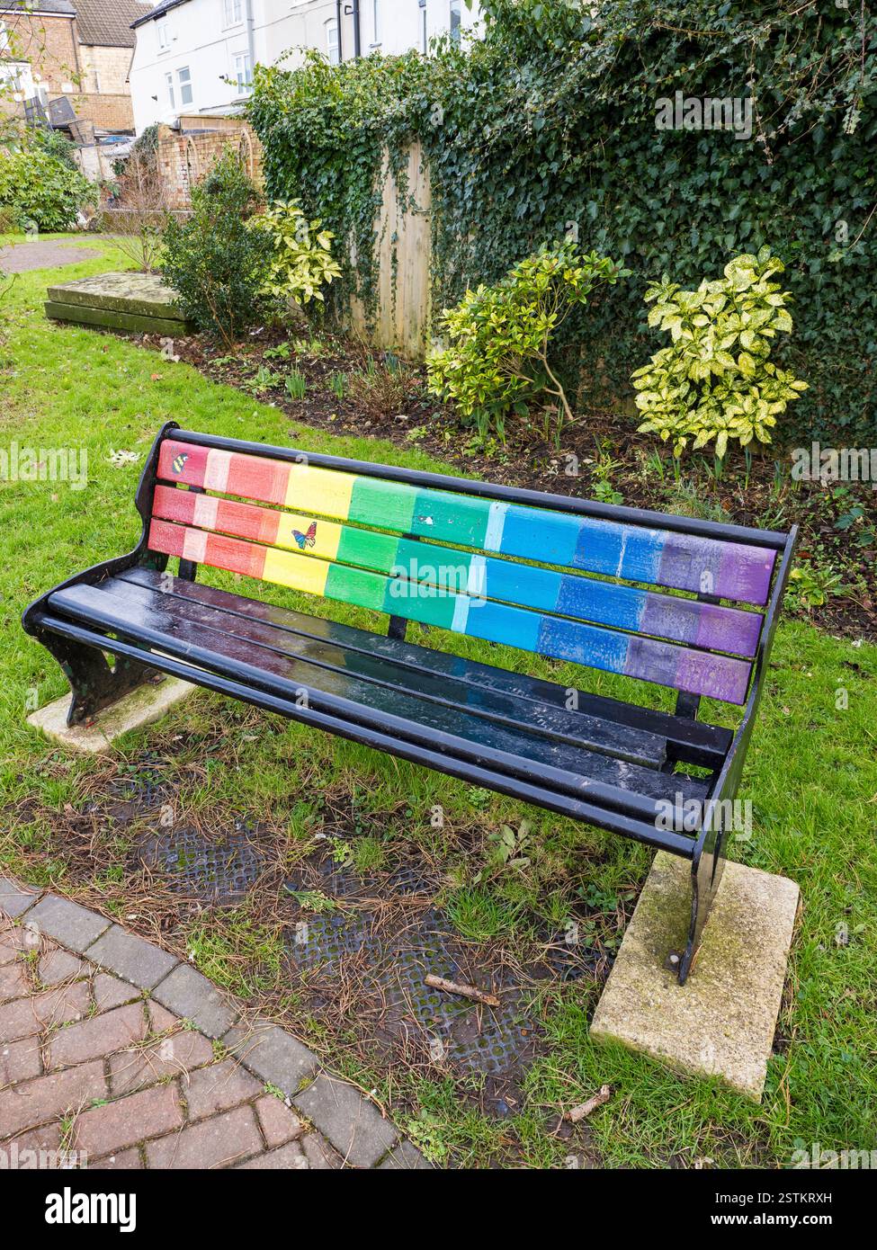 Painted Bench, The Old Chapel Garden, Community Garden, Stonehouse ...