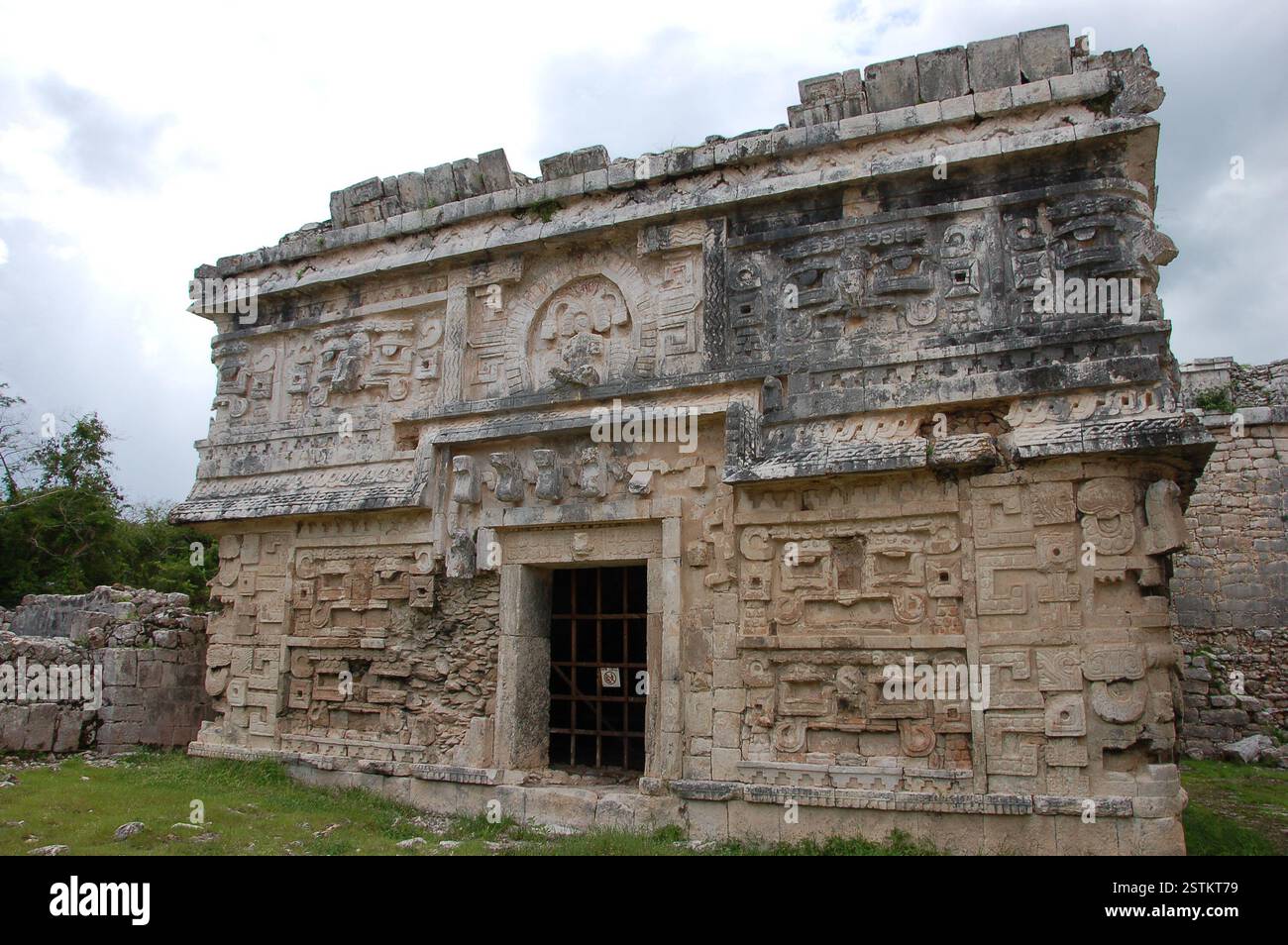 Chichen Itza ruins,showcasing intricate stone carvings, patterns, and ...