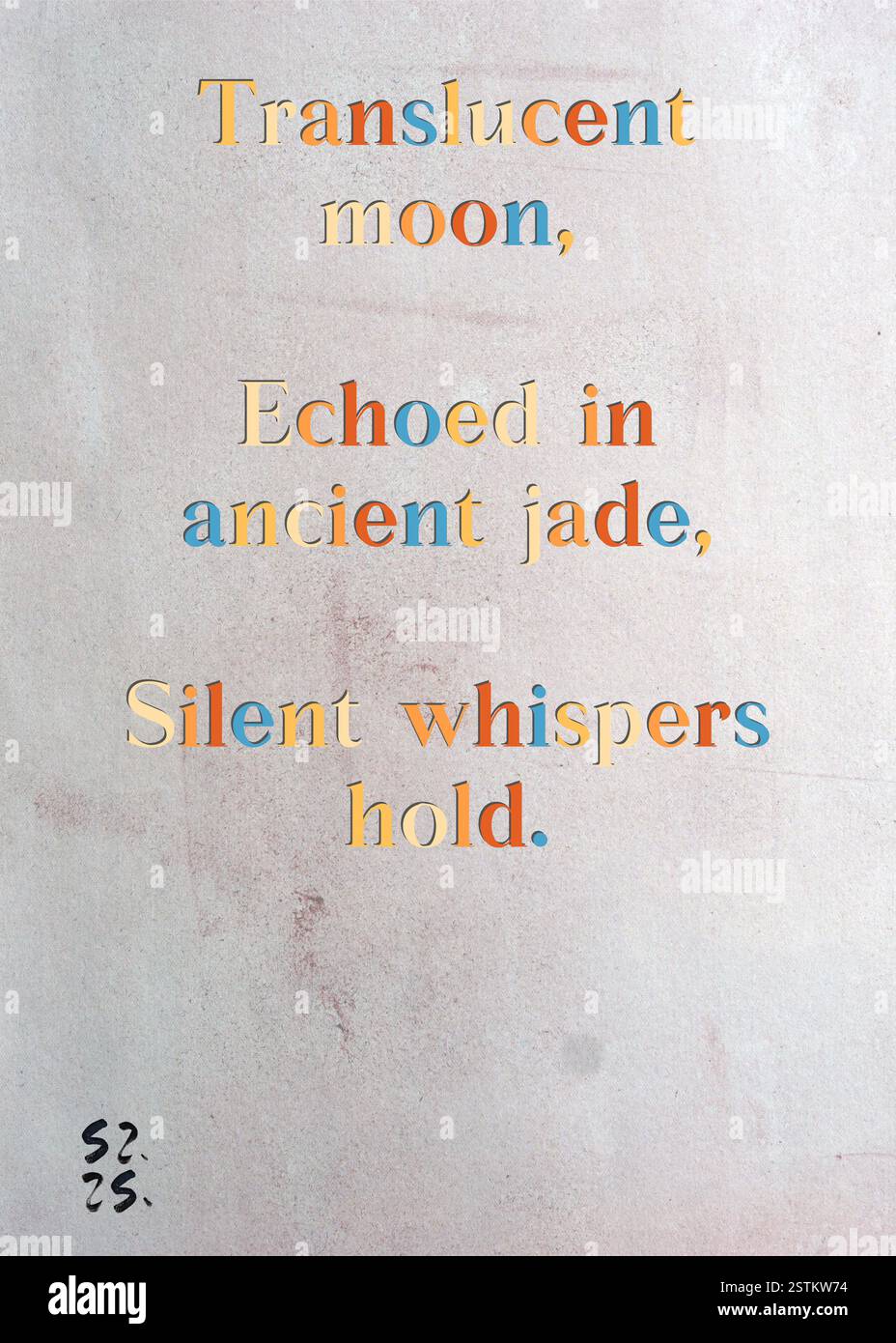 Translucent moon, Echoed in ancient jade, Silent whispers hold. Leela ...