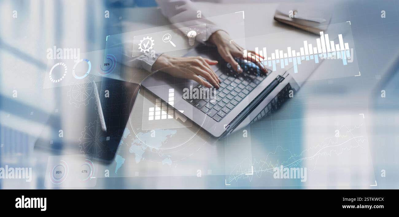 Business Analytics and Data Visualization Technology Concept ...