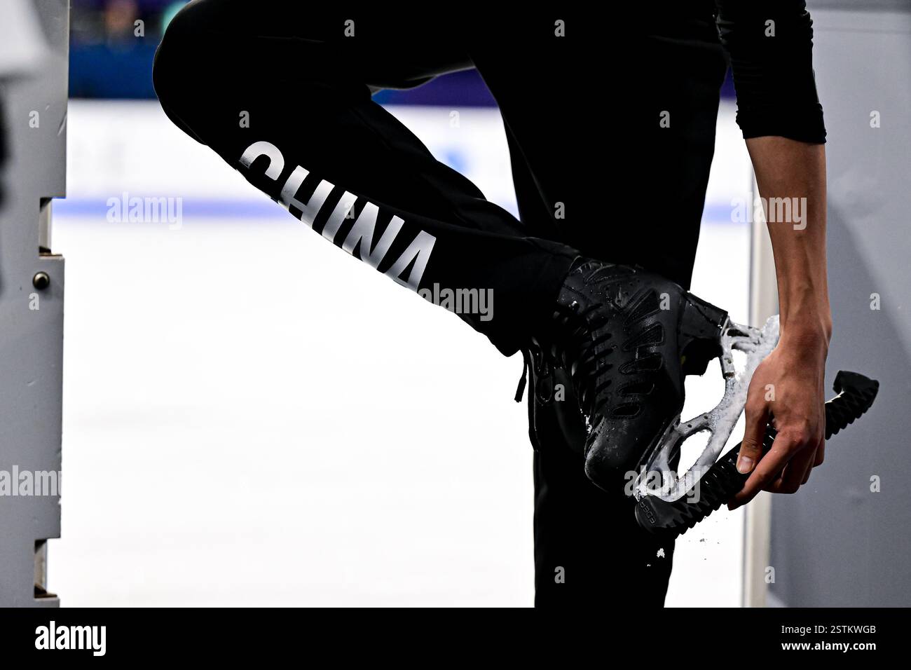 Zhiming PENG (CHN), during Men Practice, at the ISU Four Continents ...