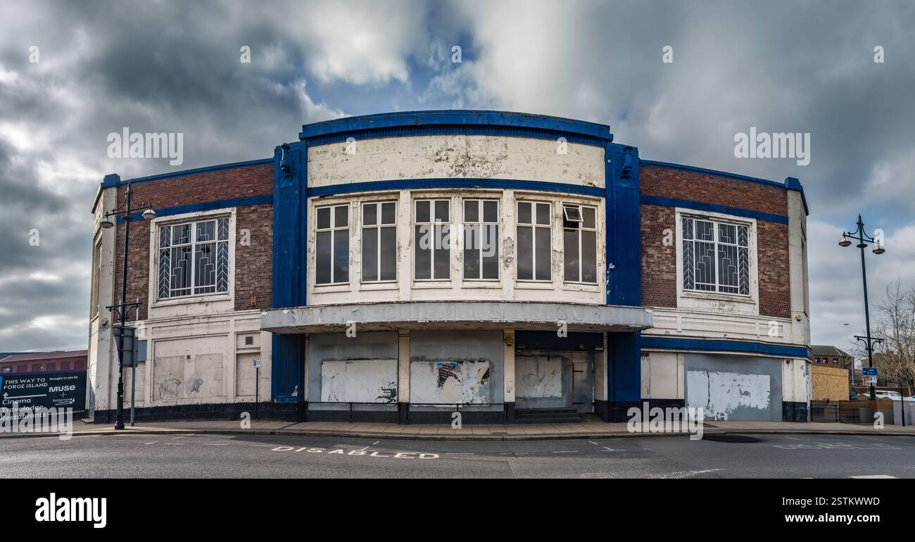 Art Deco exterior of the former Regal Cinema in Rotherham, now closed ...