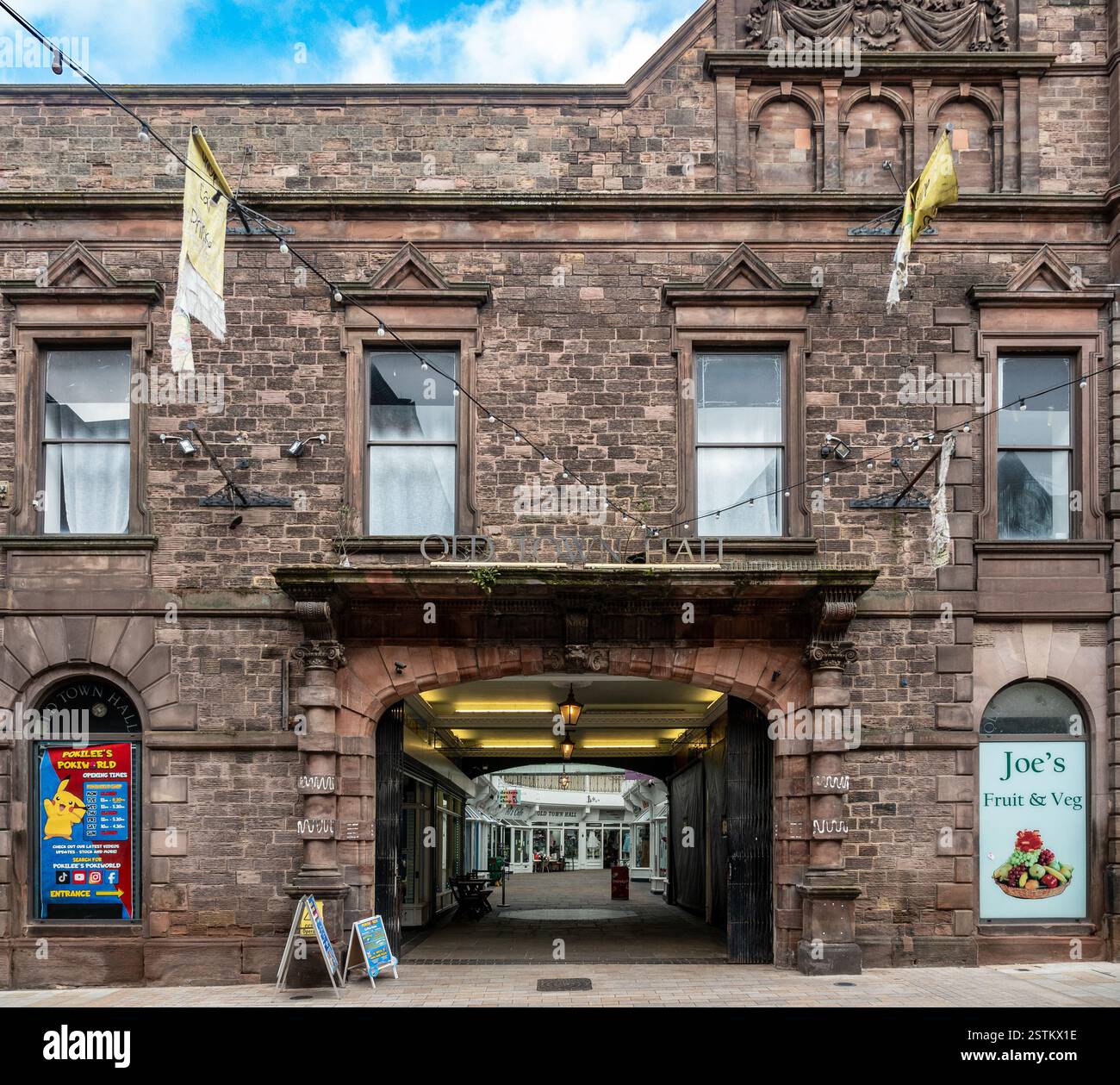 Old Town Hall Shopping arcade Howard Street entrance. Rotherham Stock ...
