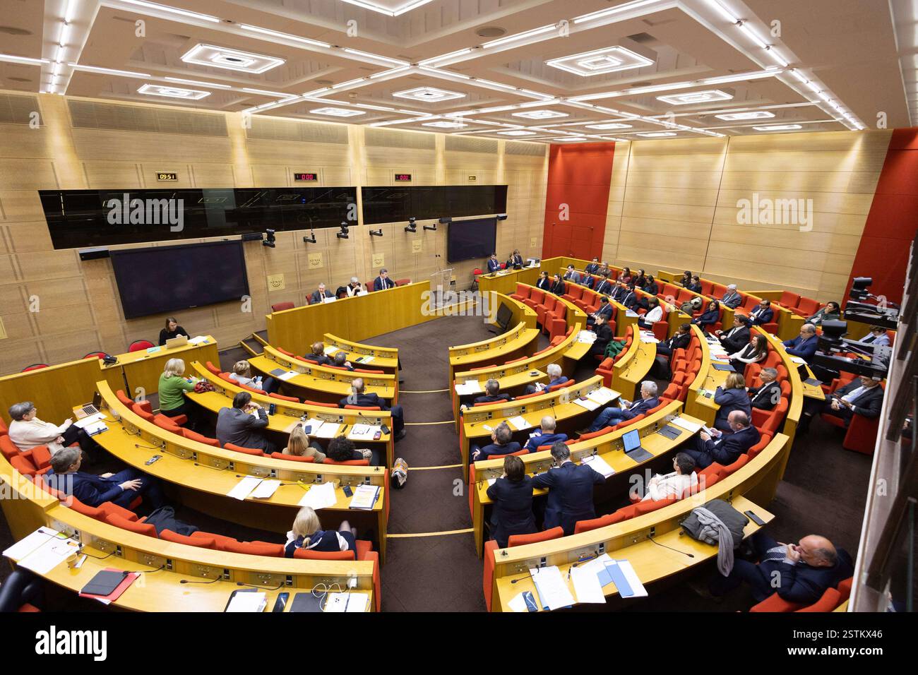 Paris, France. 19th Feb, 2025. Hearing of Senator Philippe Bas ...