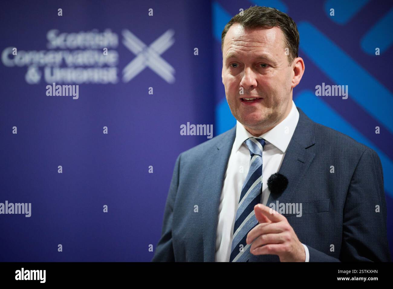Edinburgh Scotland, UK 19 February 2025. Scottish Conservative leader ...