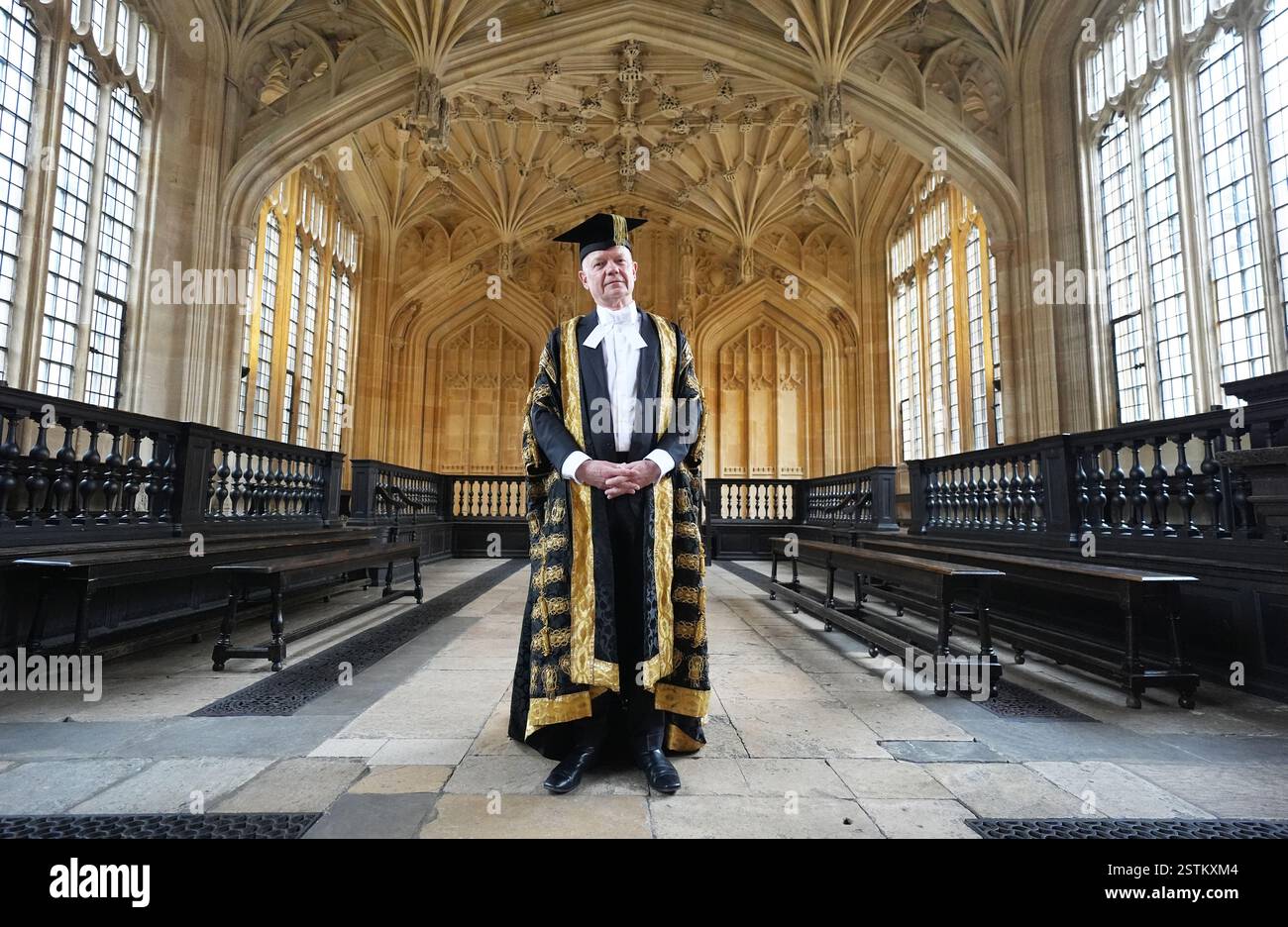Lord William Hague during his inauguration as the Chancellor of Oxford ...