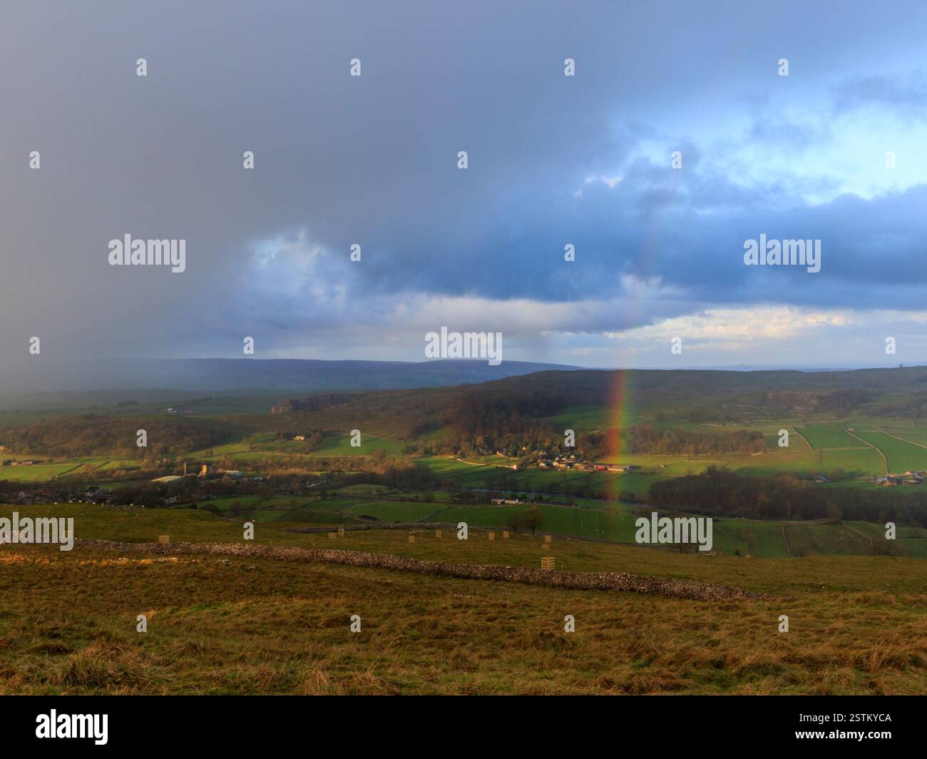Yorkshire Dales Rainbow Stock Photo - Alamy