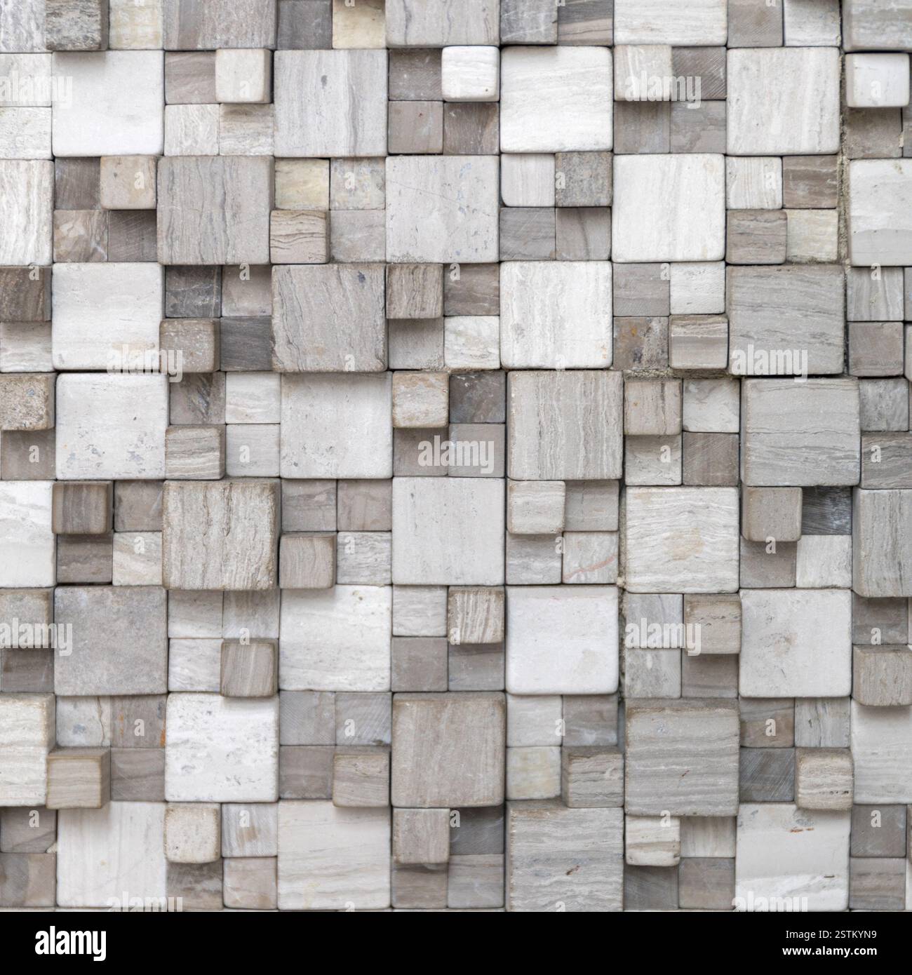 Modern geometric marble stone tiles wall hi-res stock photography and ...