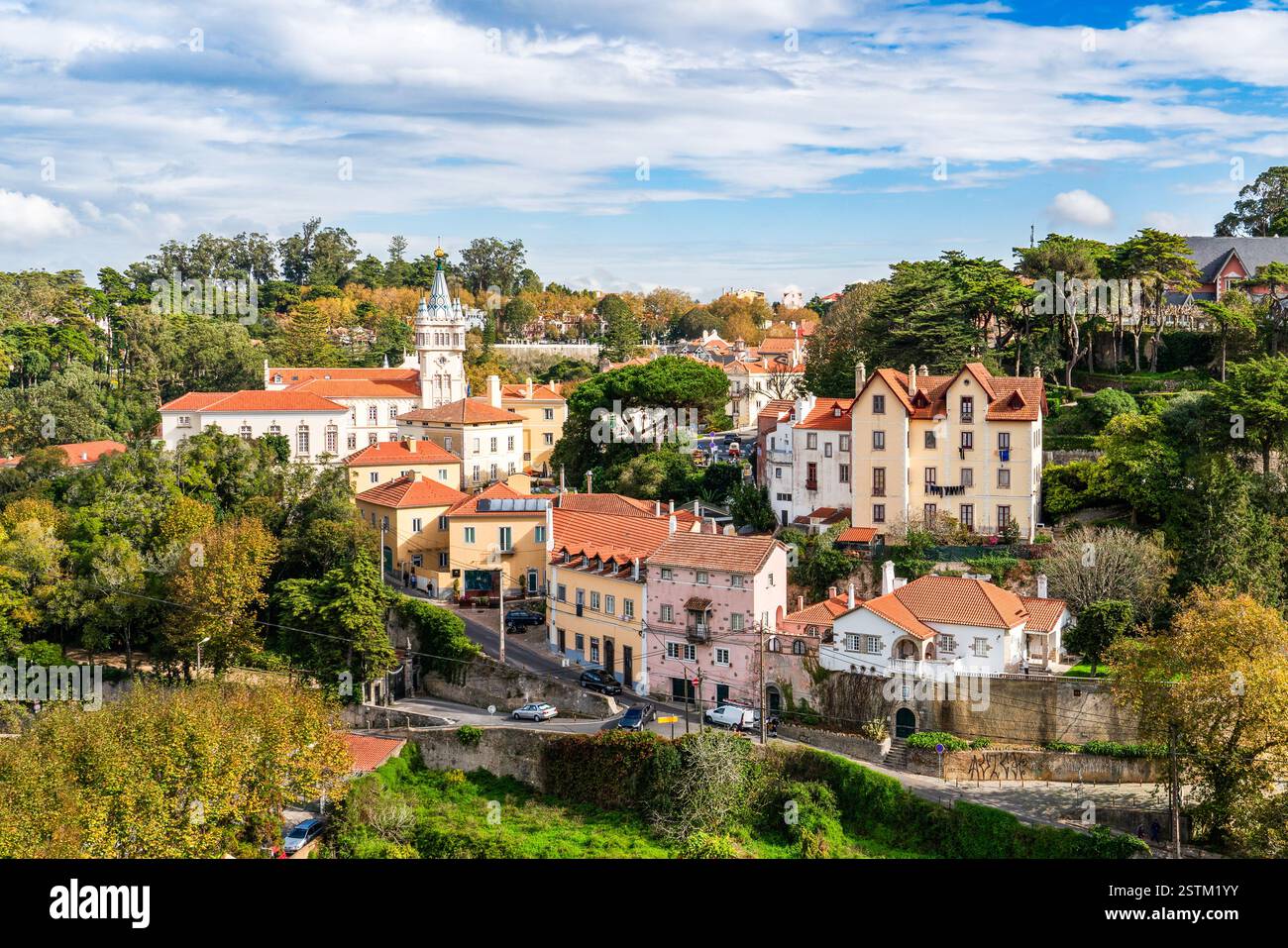 View of Sintra Town Hall (Camara Municipal de Sintra) and and ...