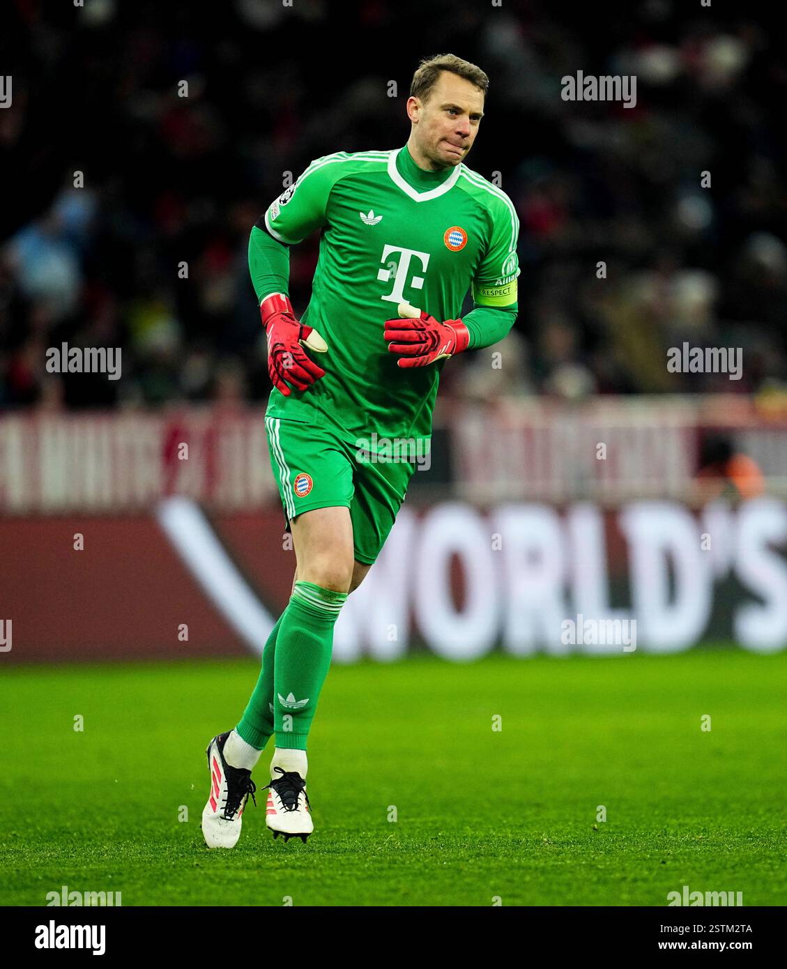 February 18 2025: Manuel Neuer of Bayern Munich looks on during a ...