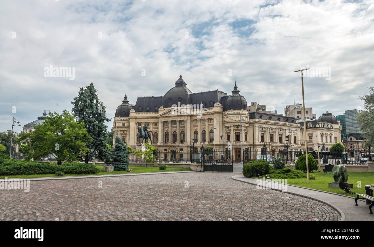 Central University Library in Bucharest Romania Stock Photo - Alamy