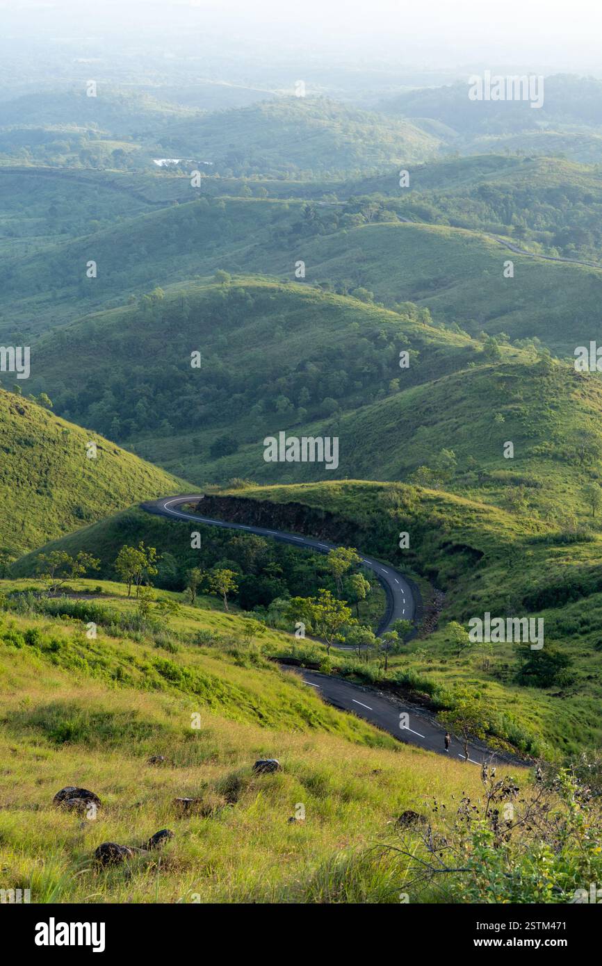 Winding road meanders through lush hi-res stock photography and images ...