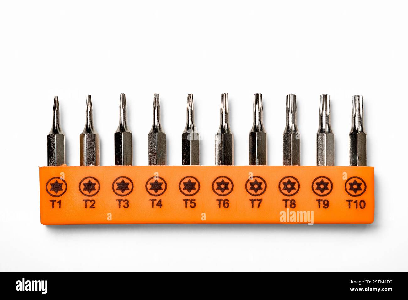 Set of phillips and flathead magnetic precision screwdriver bits on ...