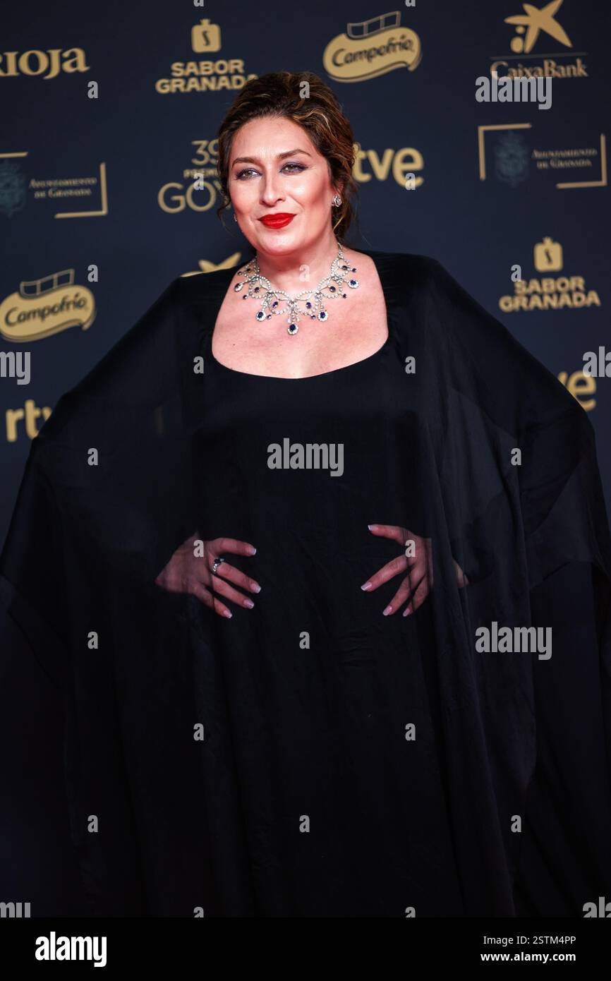 Granada, Spain. 8th February 2025. Estrella Morente attends the red ...