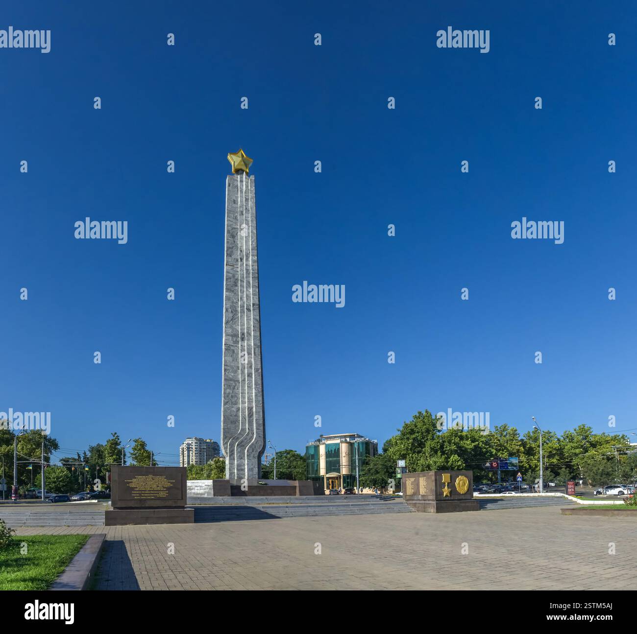 ODESSA, UKRAINE - 08.14.2018. April 10 Square named to commemorate the ...