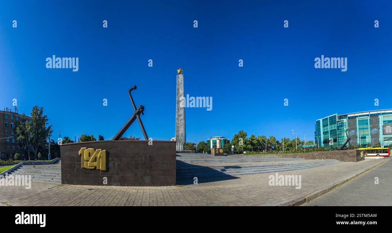 ODESSA, UKRAINE - 08.14.2018. April 10 Square named to commemorate the ...