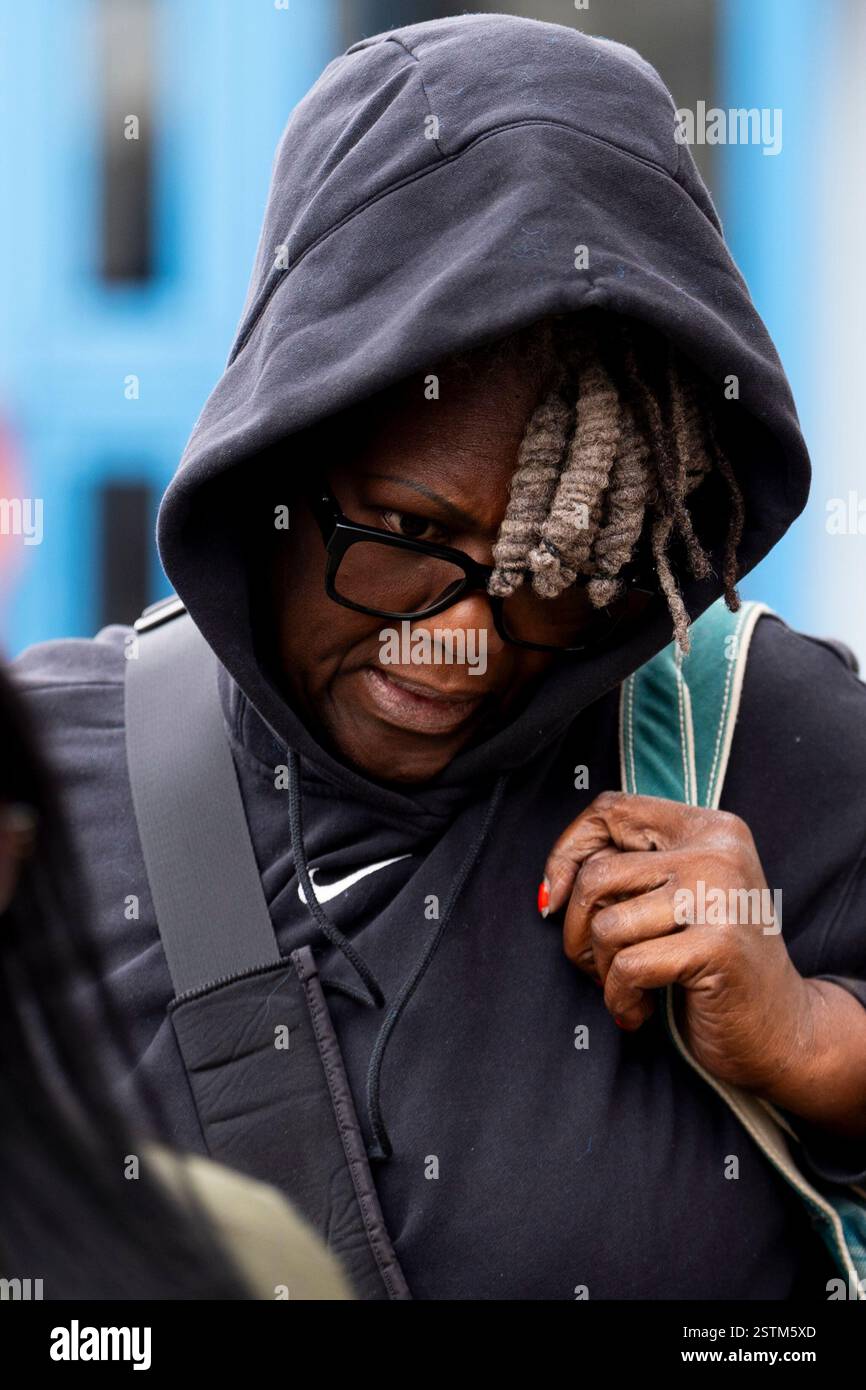 Janice Nix, 66, of Rodenhurst Road, Clapham, south west London, leaves ...